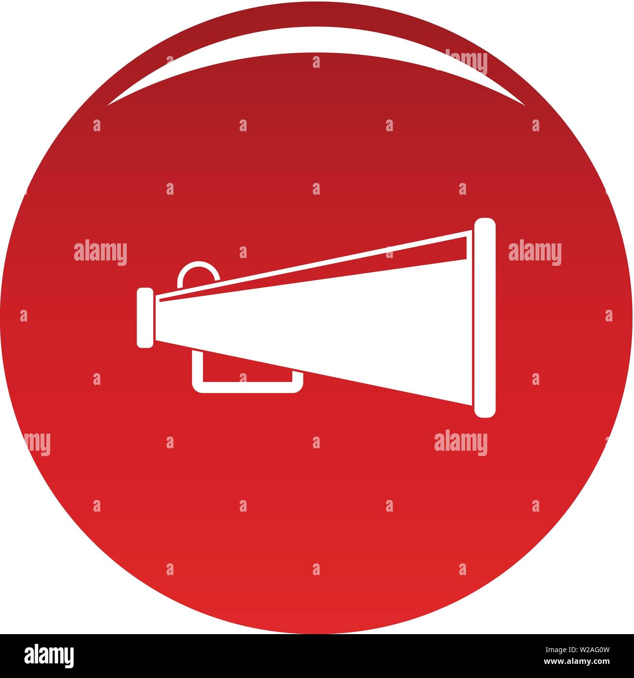 Bullhorn icon. Flat illustration of bullhorn vector icon for any design ...