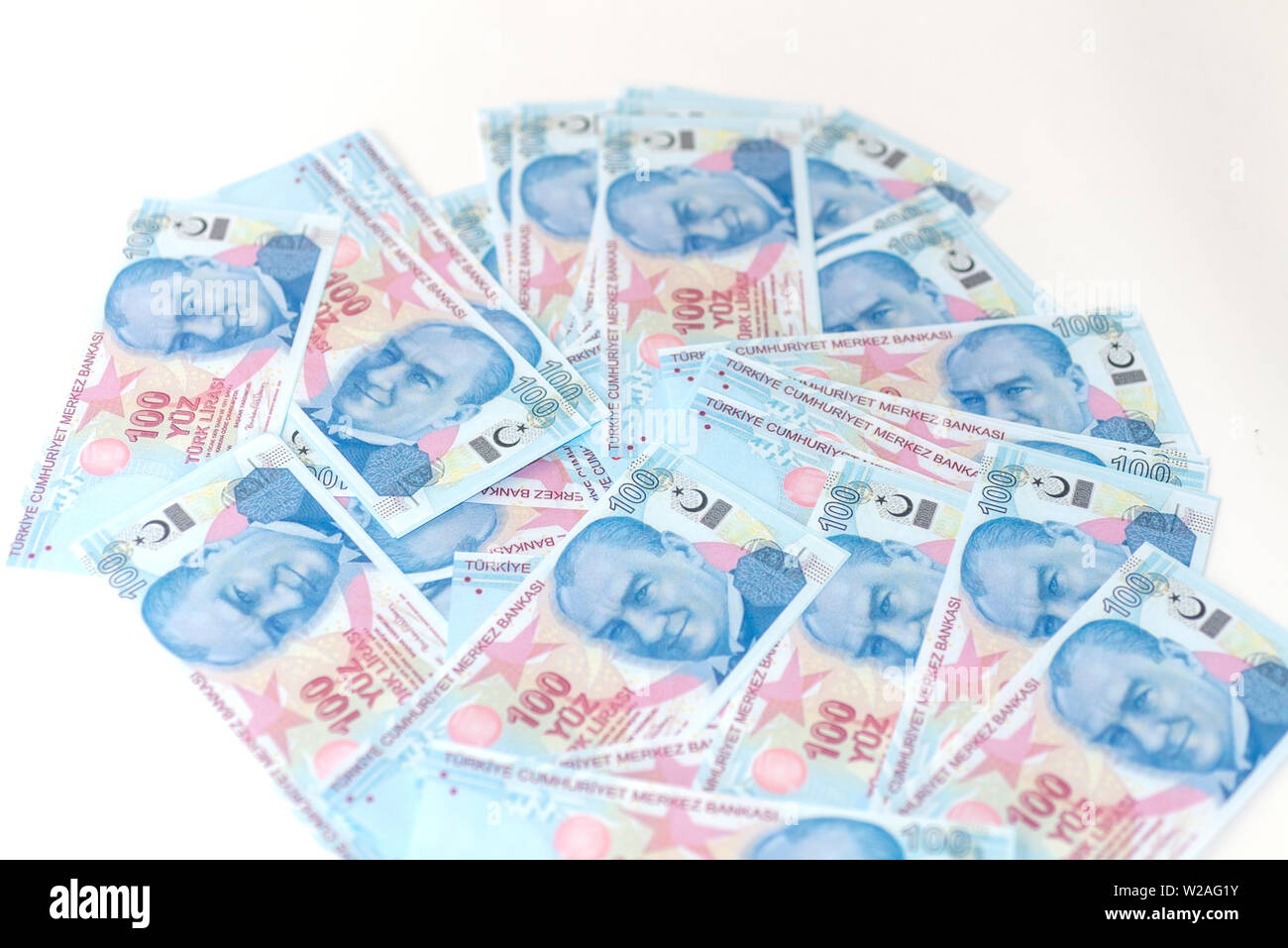 Turkish currency close up 100 hi-res stock photography and images - Alamy