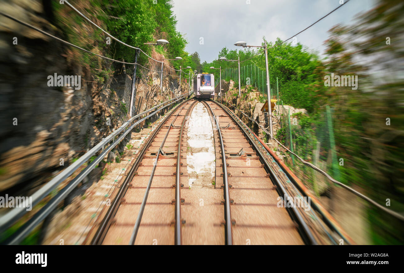 Italian funicular railway hi-res stock photography and images - Alamy
