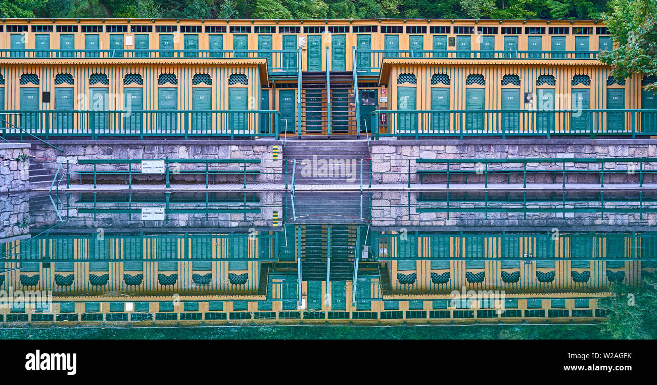 Natural bath in the spa park hi-res stock photography and images - Alamy