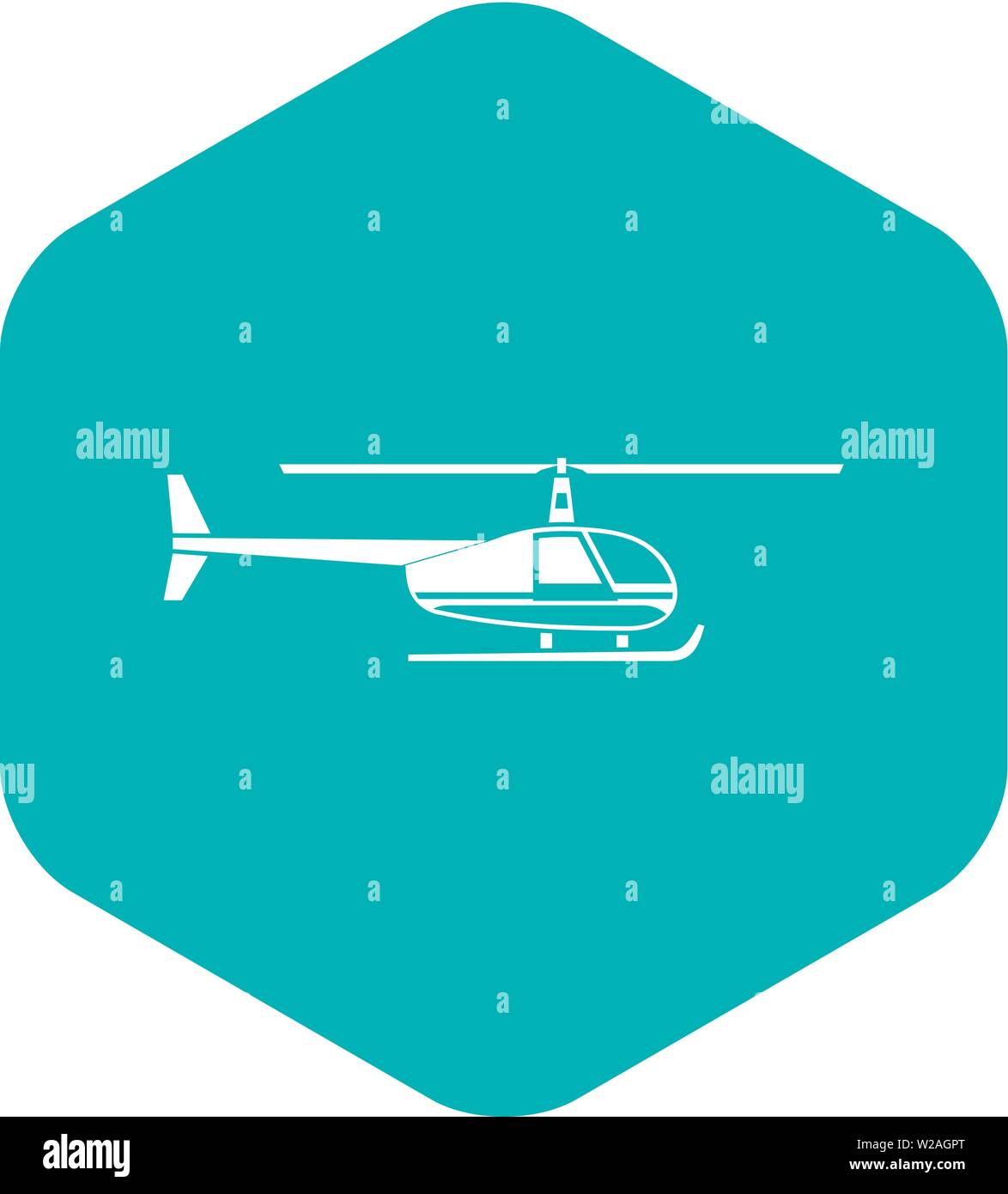 Helicopter icon, simple style Stock Vector Image & Art - Alamy