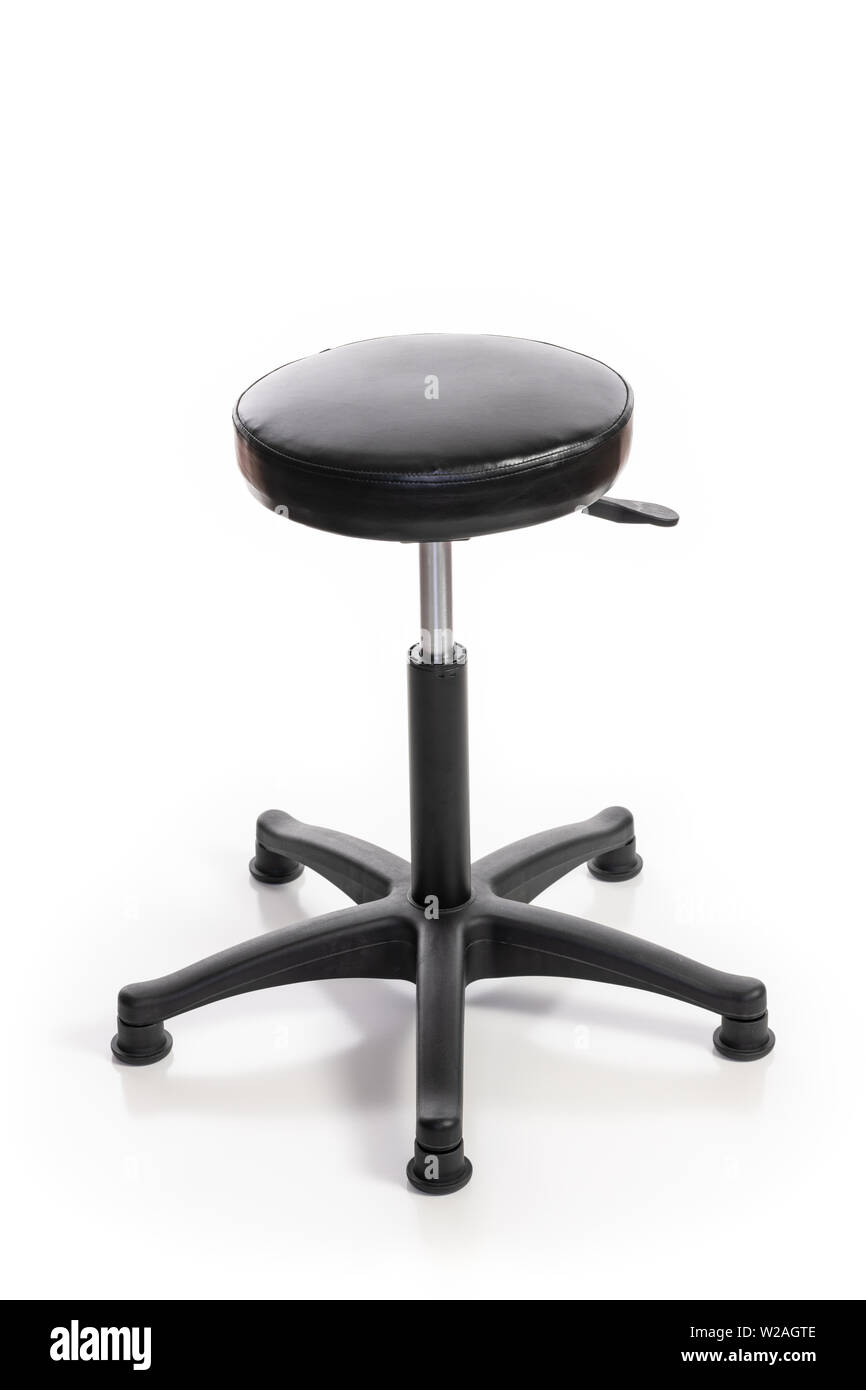 Posing stool chair isolated on a white background Stock Photo - Alamy