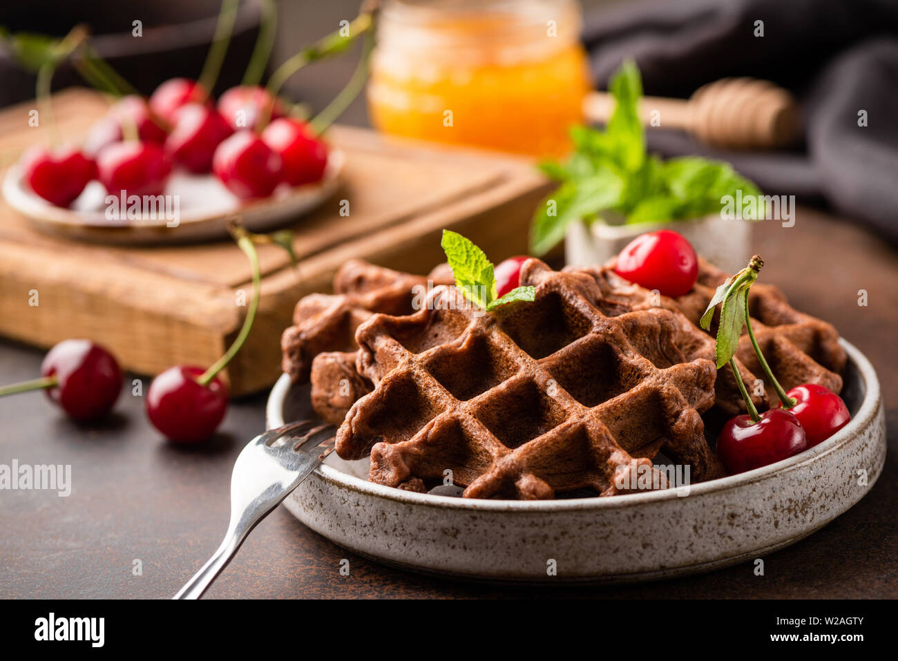Belgian chocolate ice cream hi-res stock photography and images - Alamy