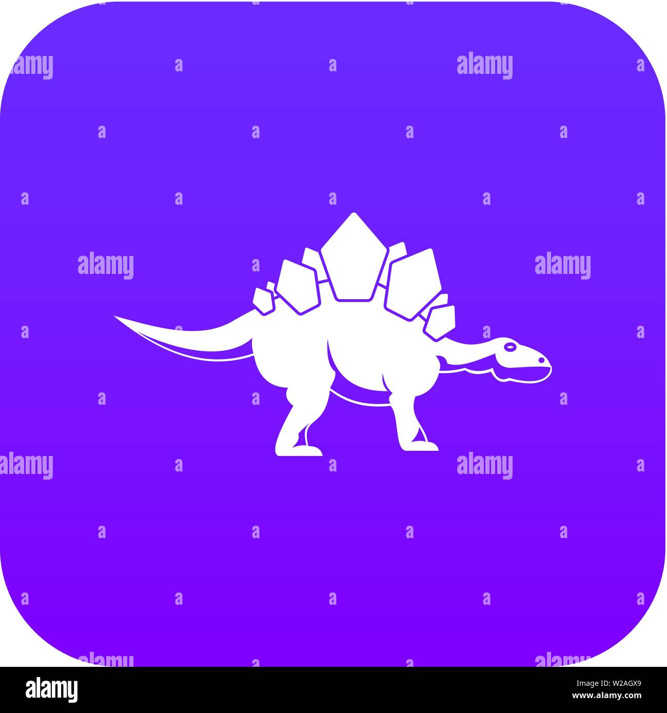 Stegosaurus dinosaur icon digital purple Stock Vector Image & Art - Alamy