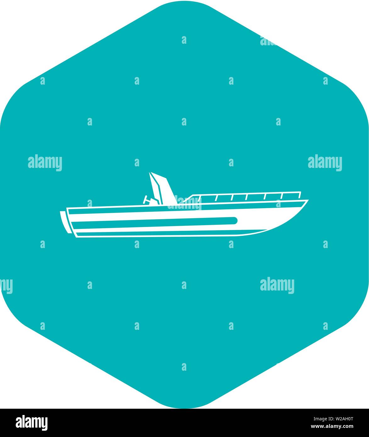 Motor speed boat icon, simple style Stock Vector Image & Art - Alamy