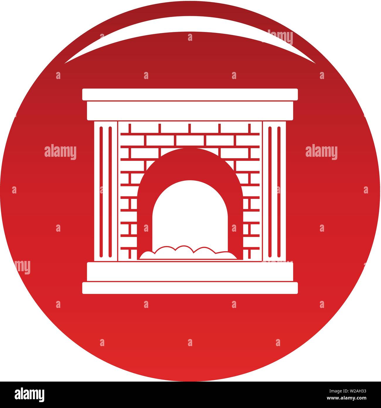 Fireplace for fire icon. Simple illustration of fireplace for fire ...