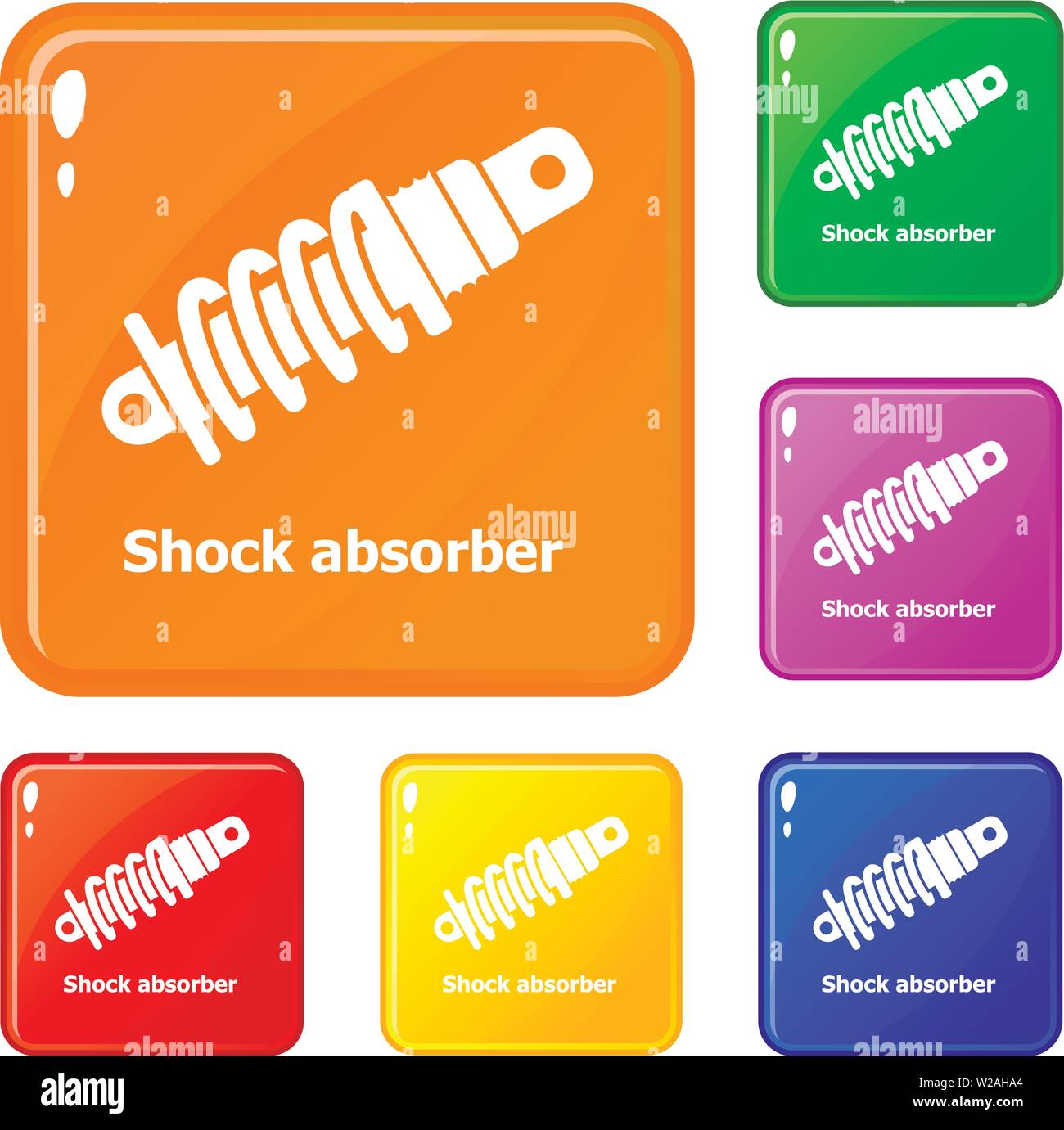 Race car spring suspension Stock Vector Images - Alamy