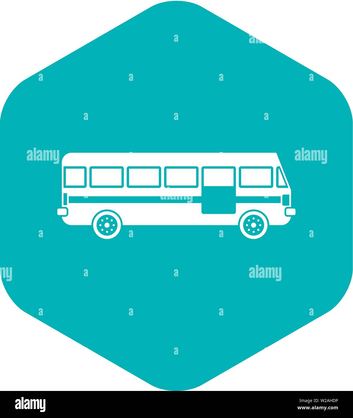 Bus icon, simple style Stock Vector Image & Art - Alamy