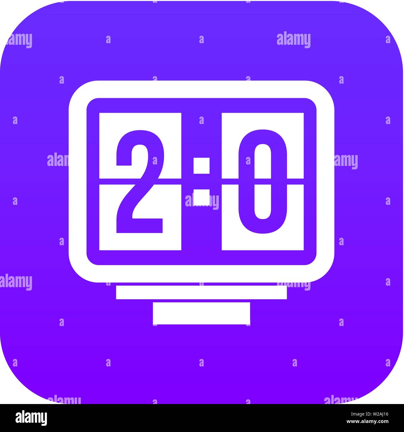 Time clock digital 0 Cut Out Stock Images & Pictures - Alamy
