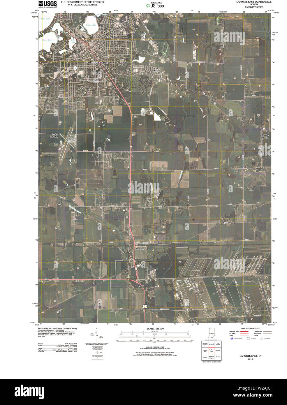 Laporte indiana map hi-res stock photography and images - Alamy