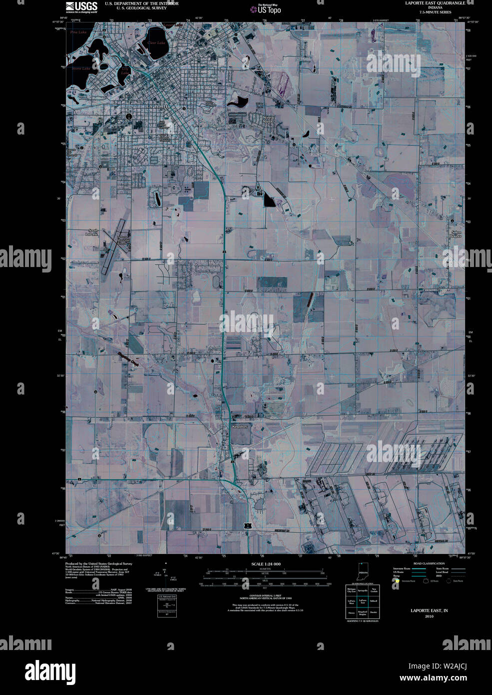 Laporte indiana map hi-res stock photography and images - Alamy