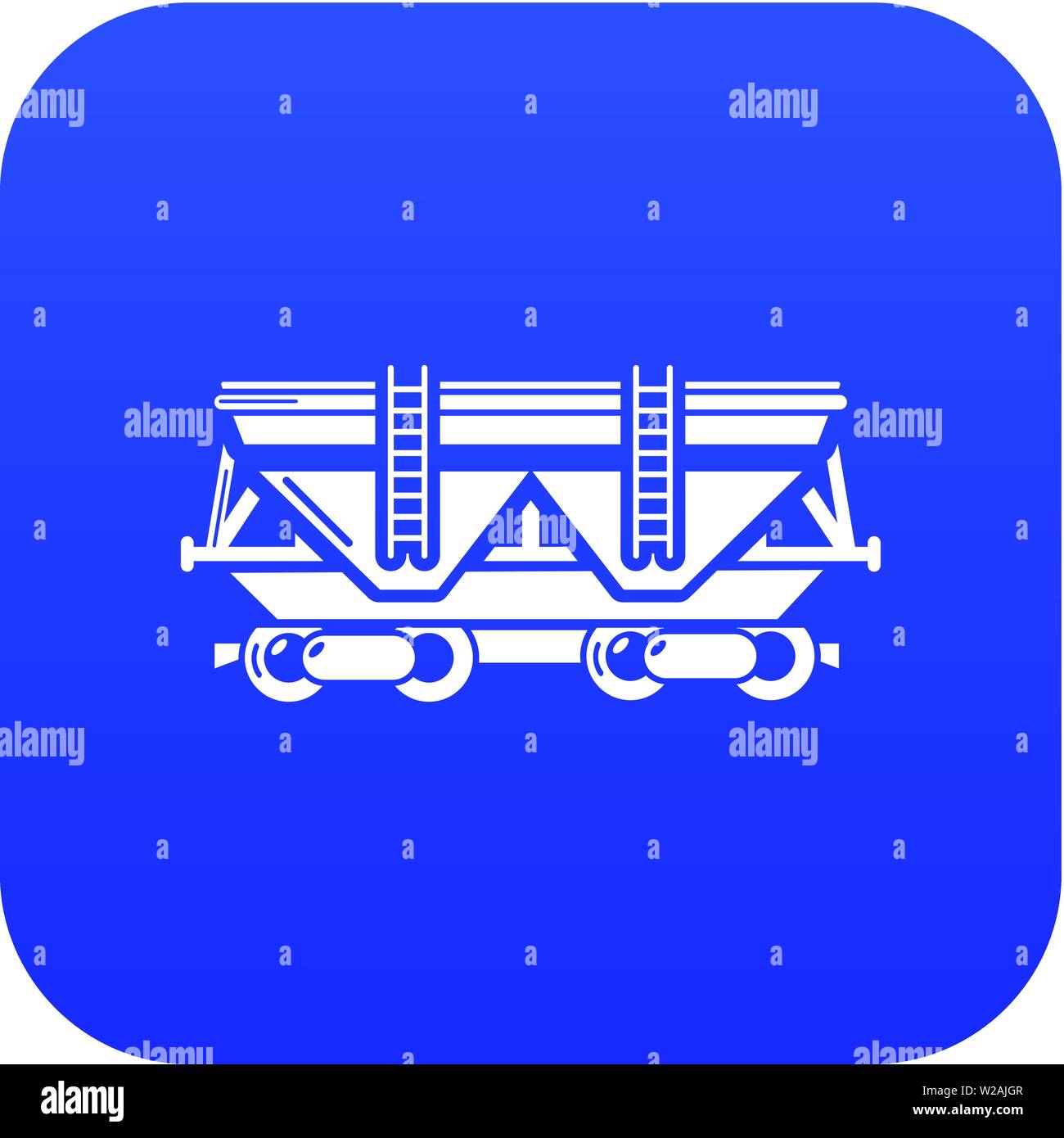 Wagon icon blue vector Stock Vector Image & Art - Alamy