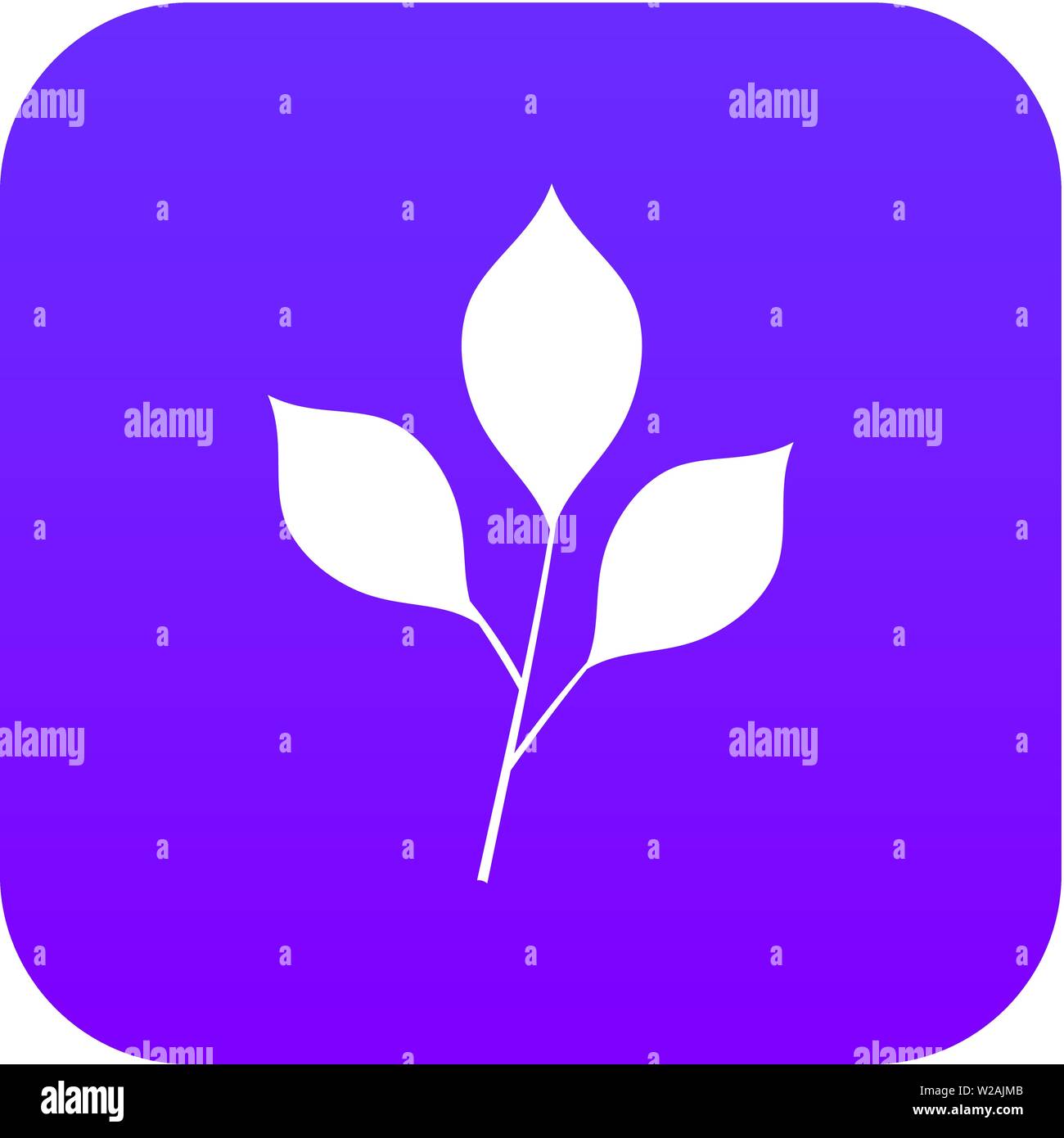 Cherry leaves icon digital purple Stock Vector Image & Art - Alamy