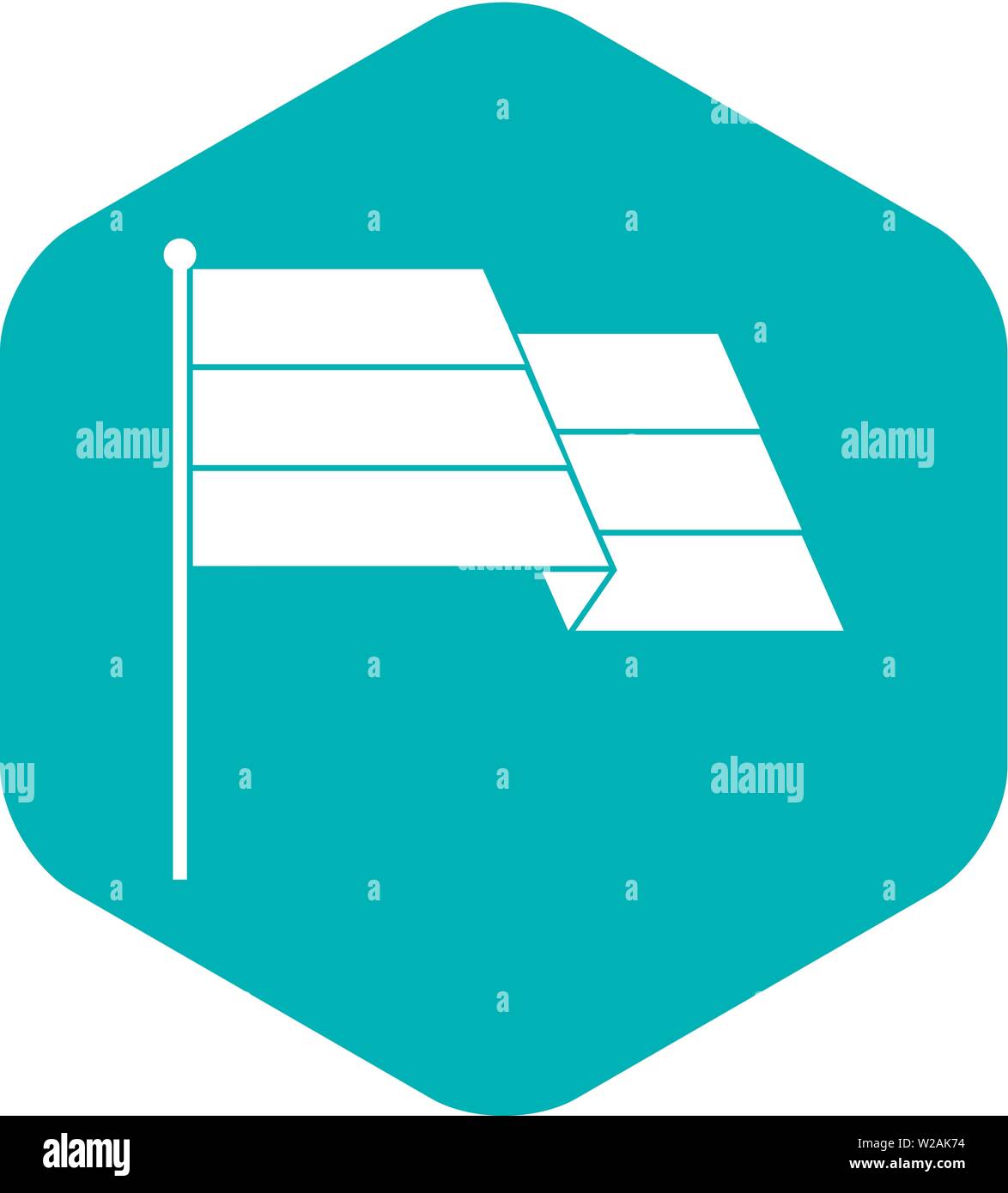 Flag icon, simple style Stock Vector Image & Art - Alamy