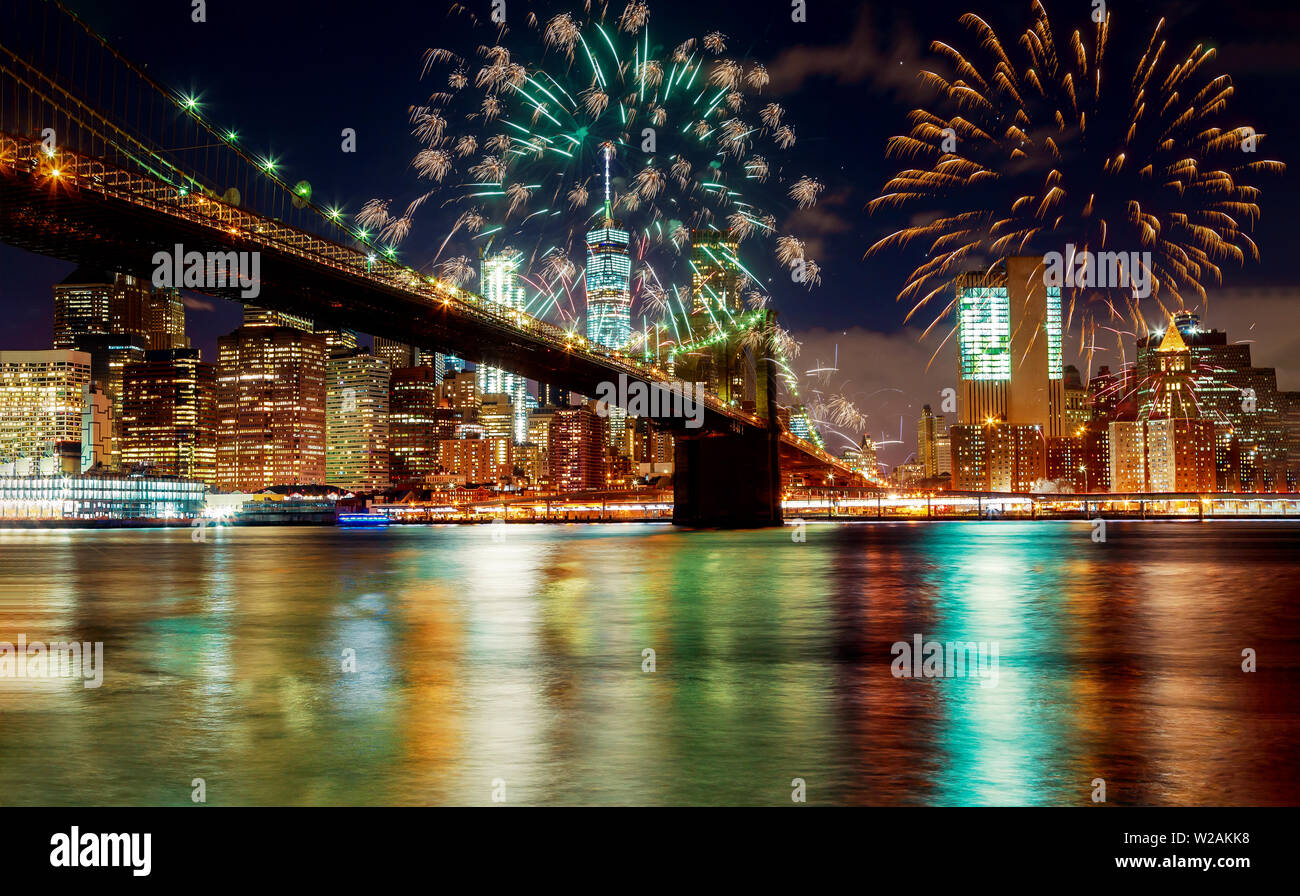 Independence day fireworks new york High Resolution Stock Photography ...