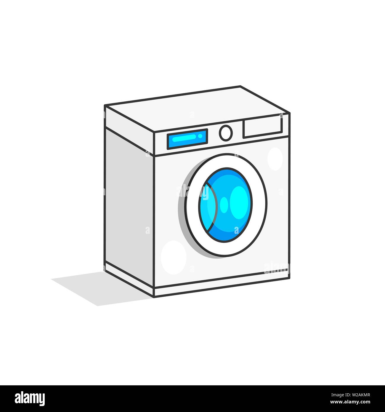 Washing Machine Vector Image Ready For Your Design, Greeting Card Stock ...