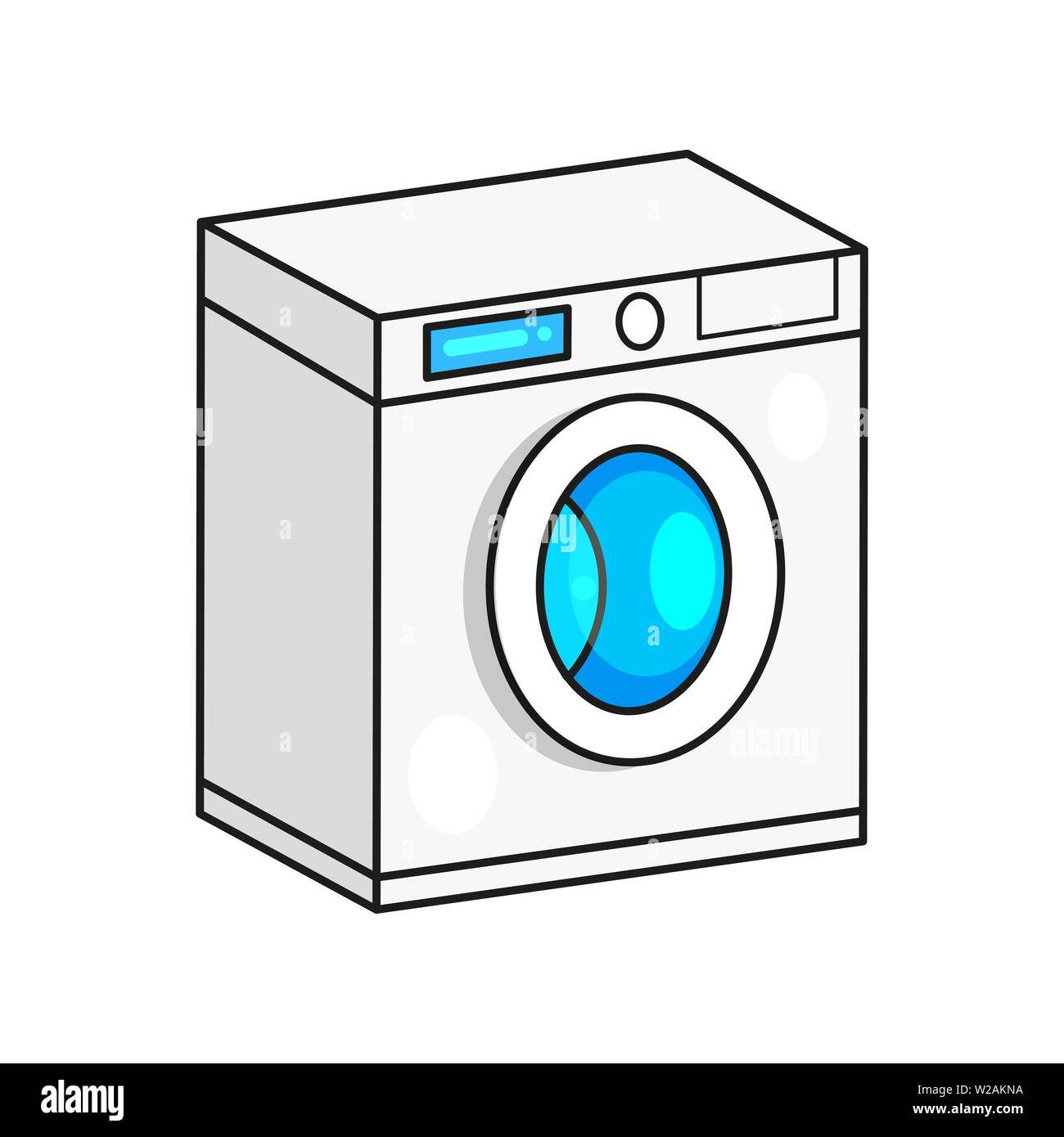 Washing machine Vector Image Ready For Your Design, Greeting Card Stock ...