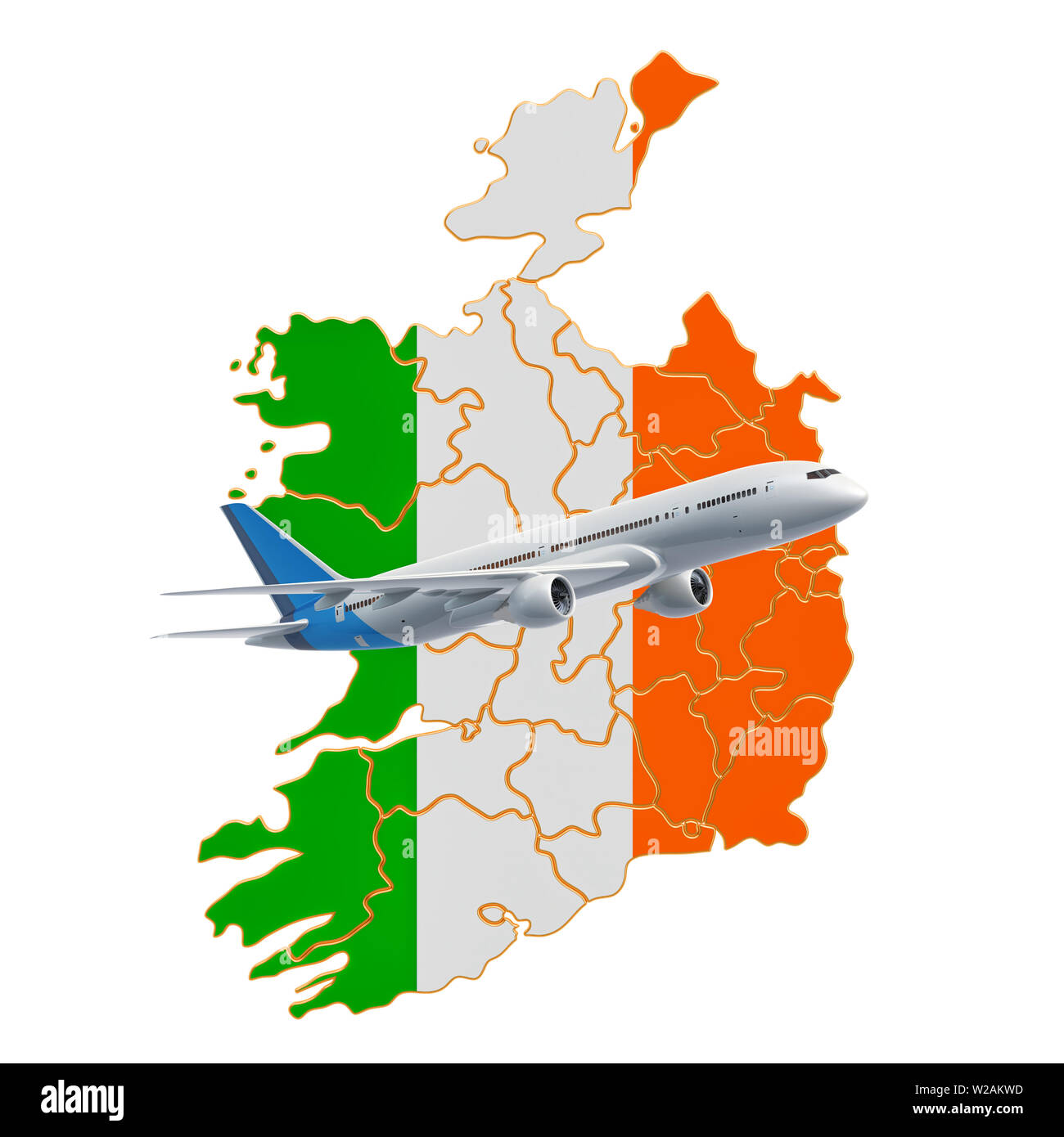 Plane ticket and ireland Cut Out Stock Images & Pictures - Alamy