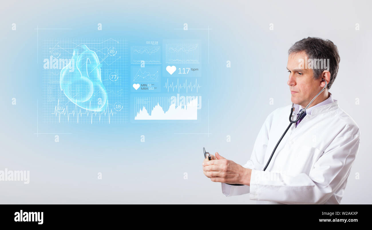 Doctor presenting test results on hi-res stock photography and images ...