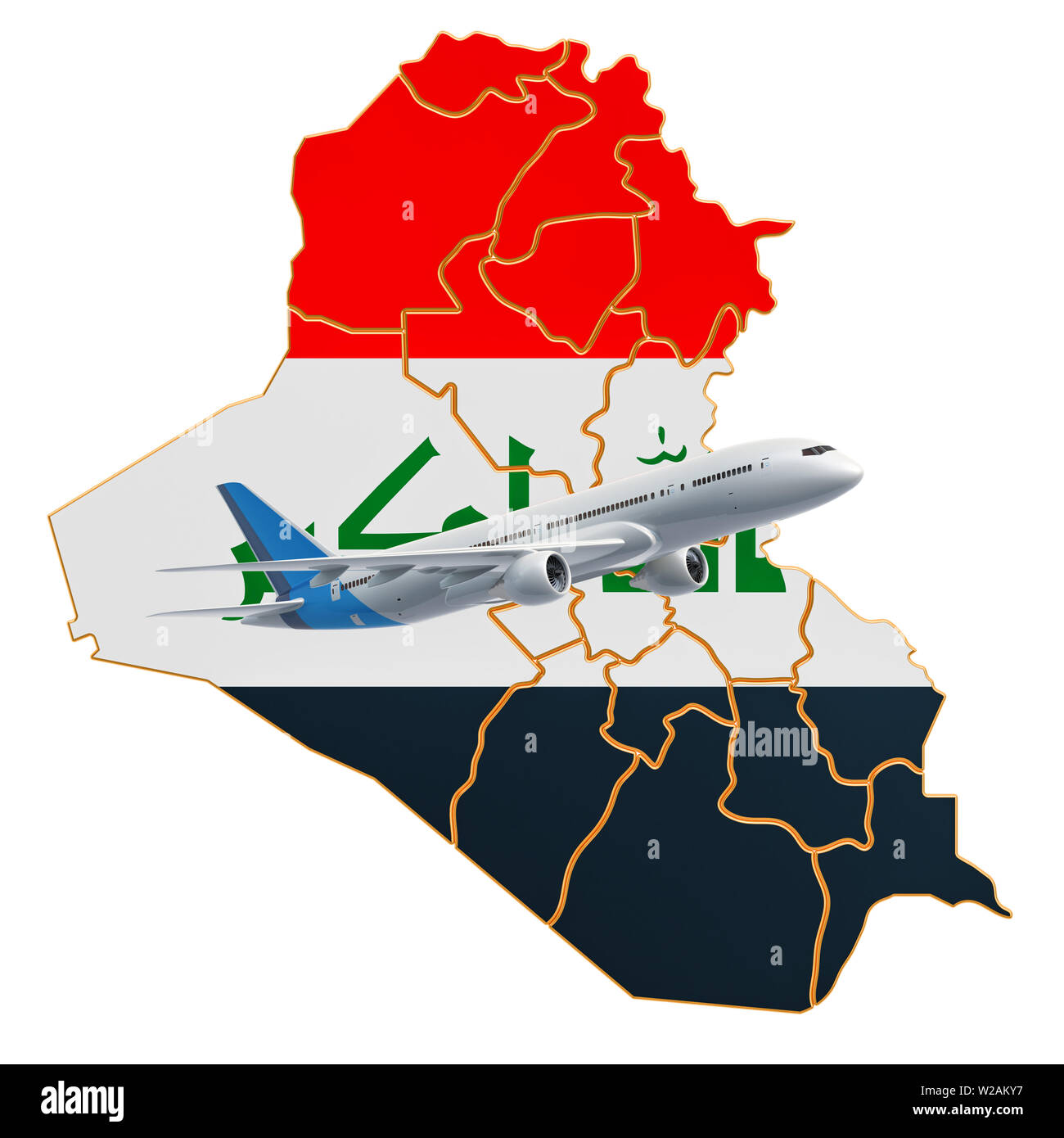Iraqi flag map Cut Out Stock Images & Pictures - Alamy