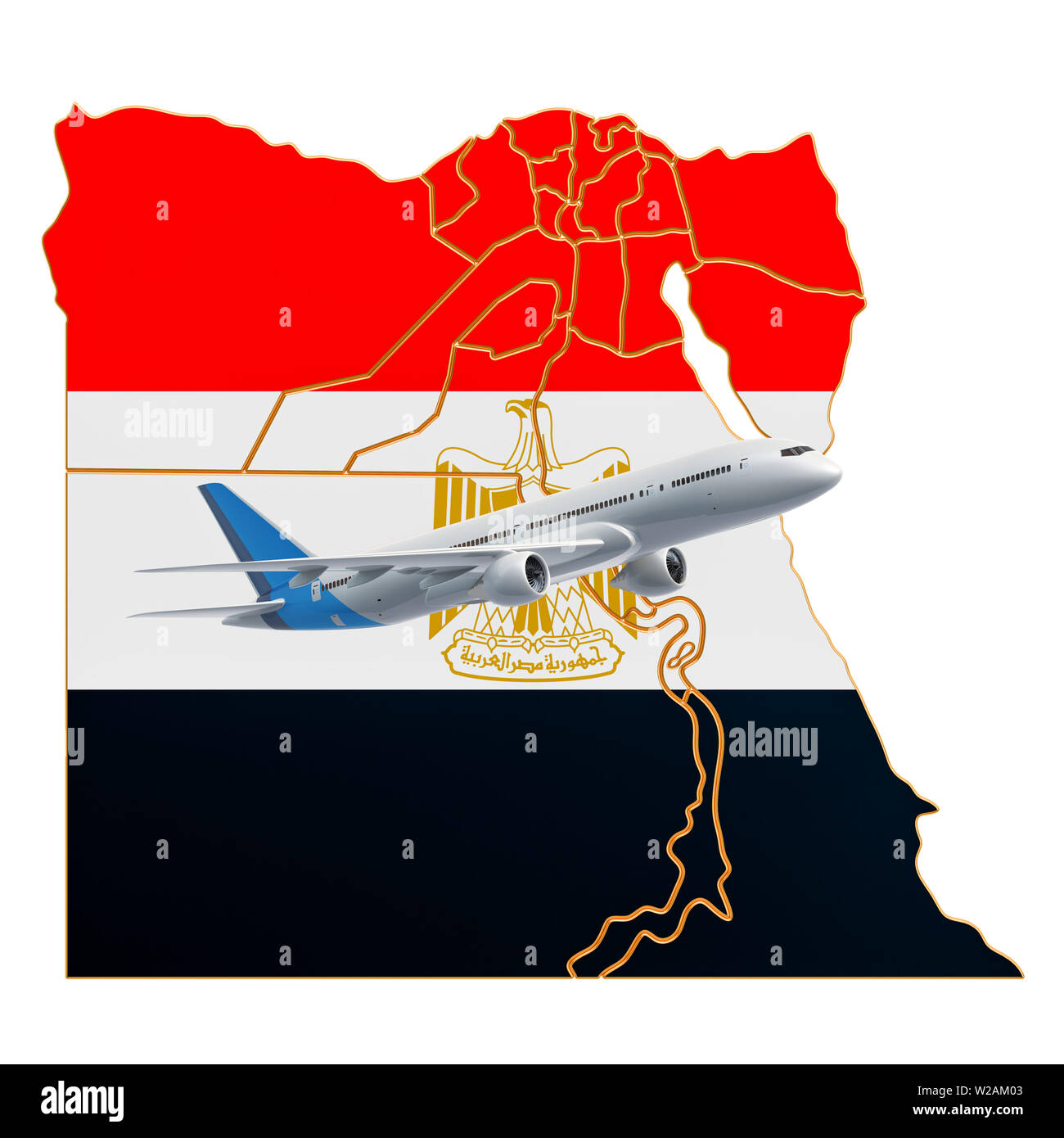 Map egypt national flag on hi-res stock photography and images - Alamy