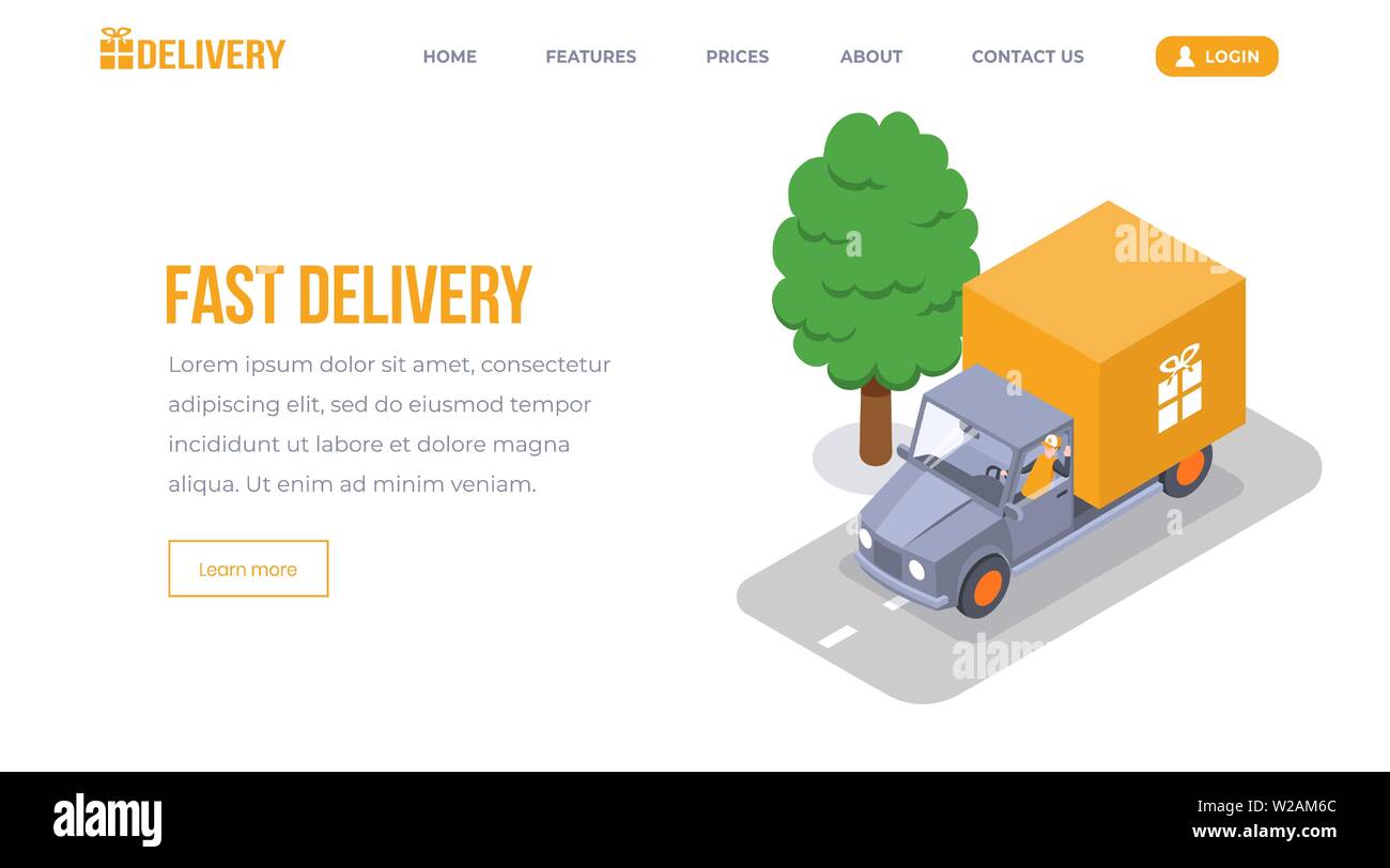 Fast shipping box in Cut Out Stock Images & Pictures - Alamy