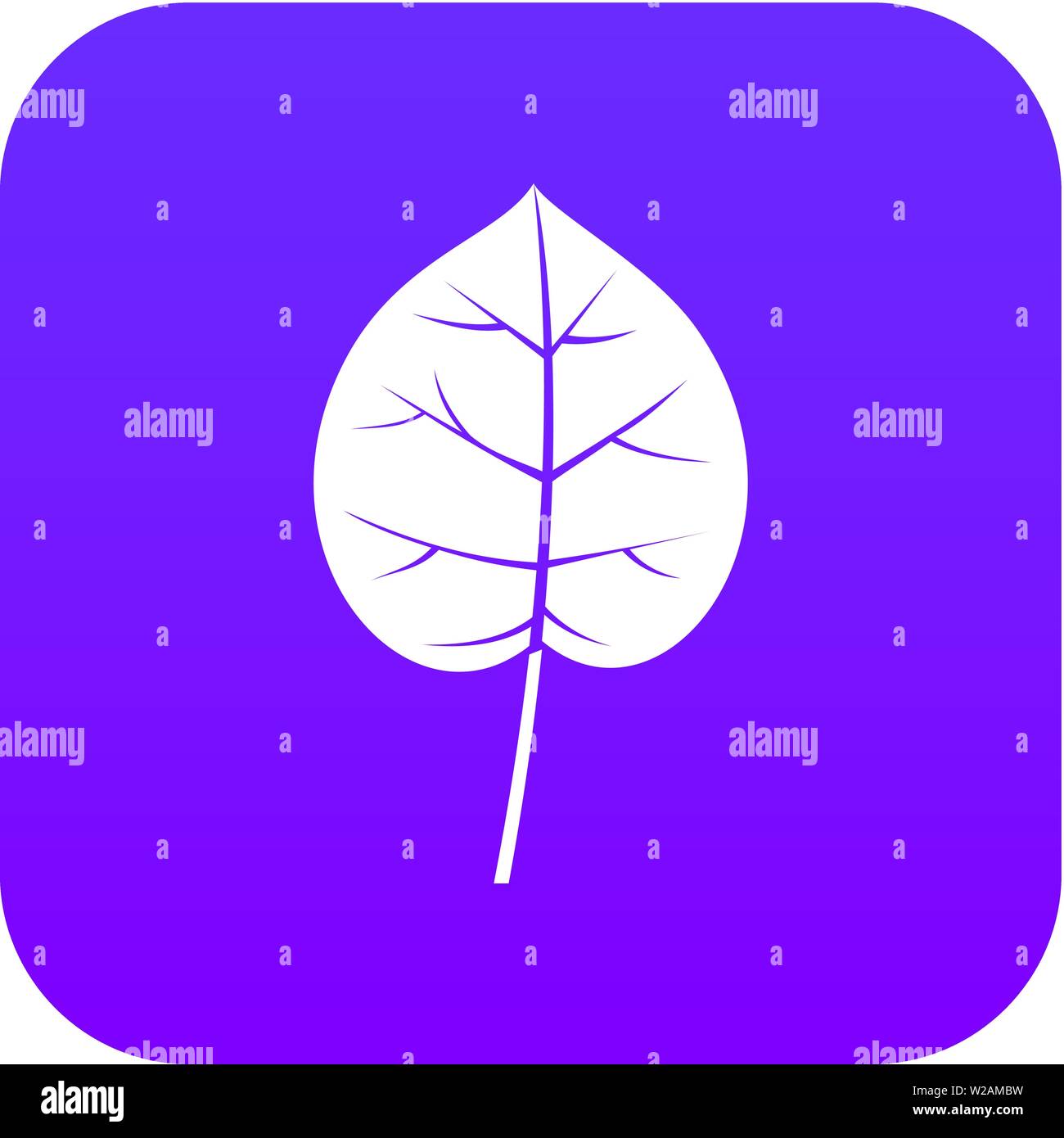 Linden leaf icon digital purple Stock Vector Image & Art - Alamy