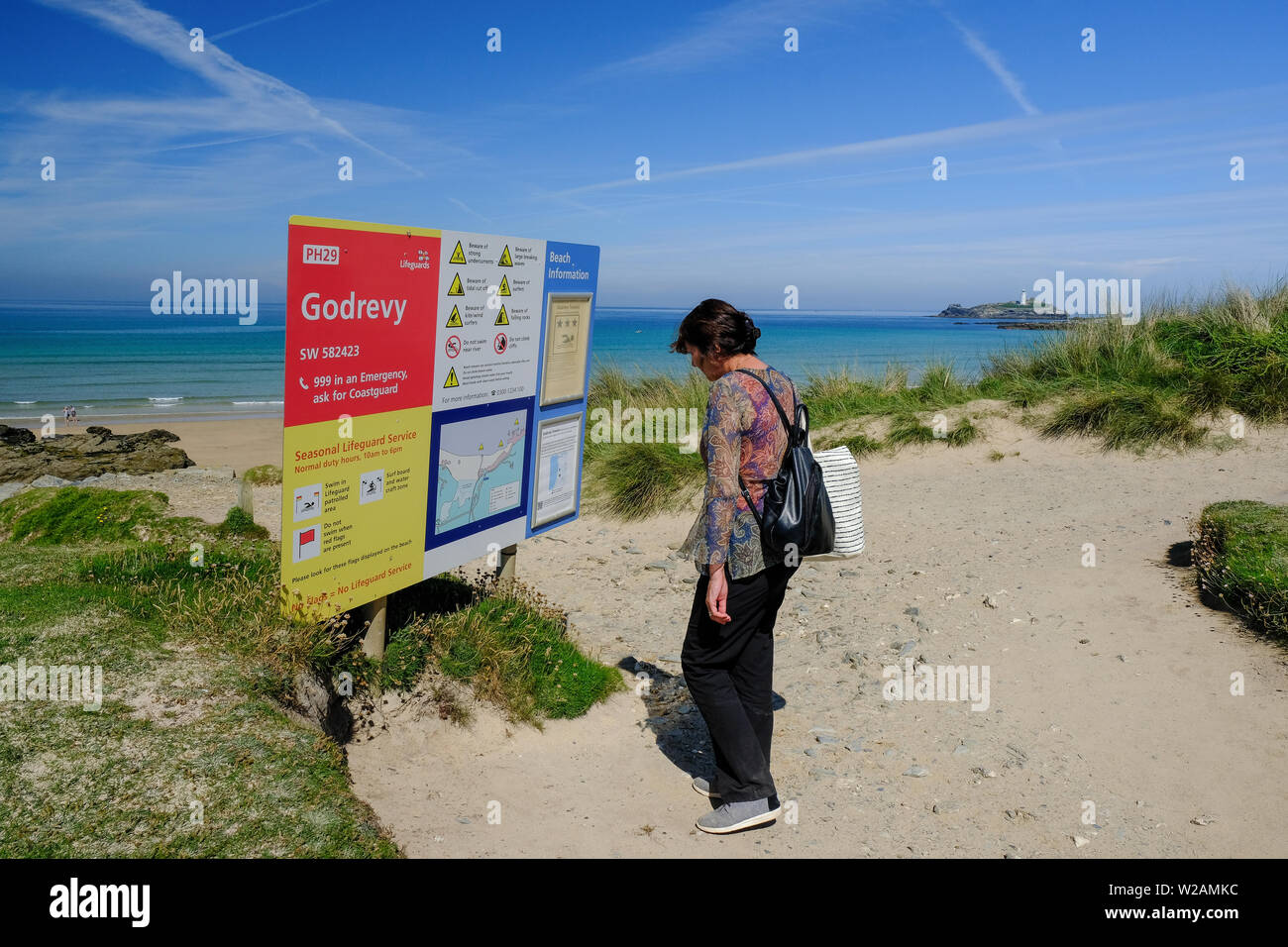 Beach information board hi-res stock photography and images - Alamy