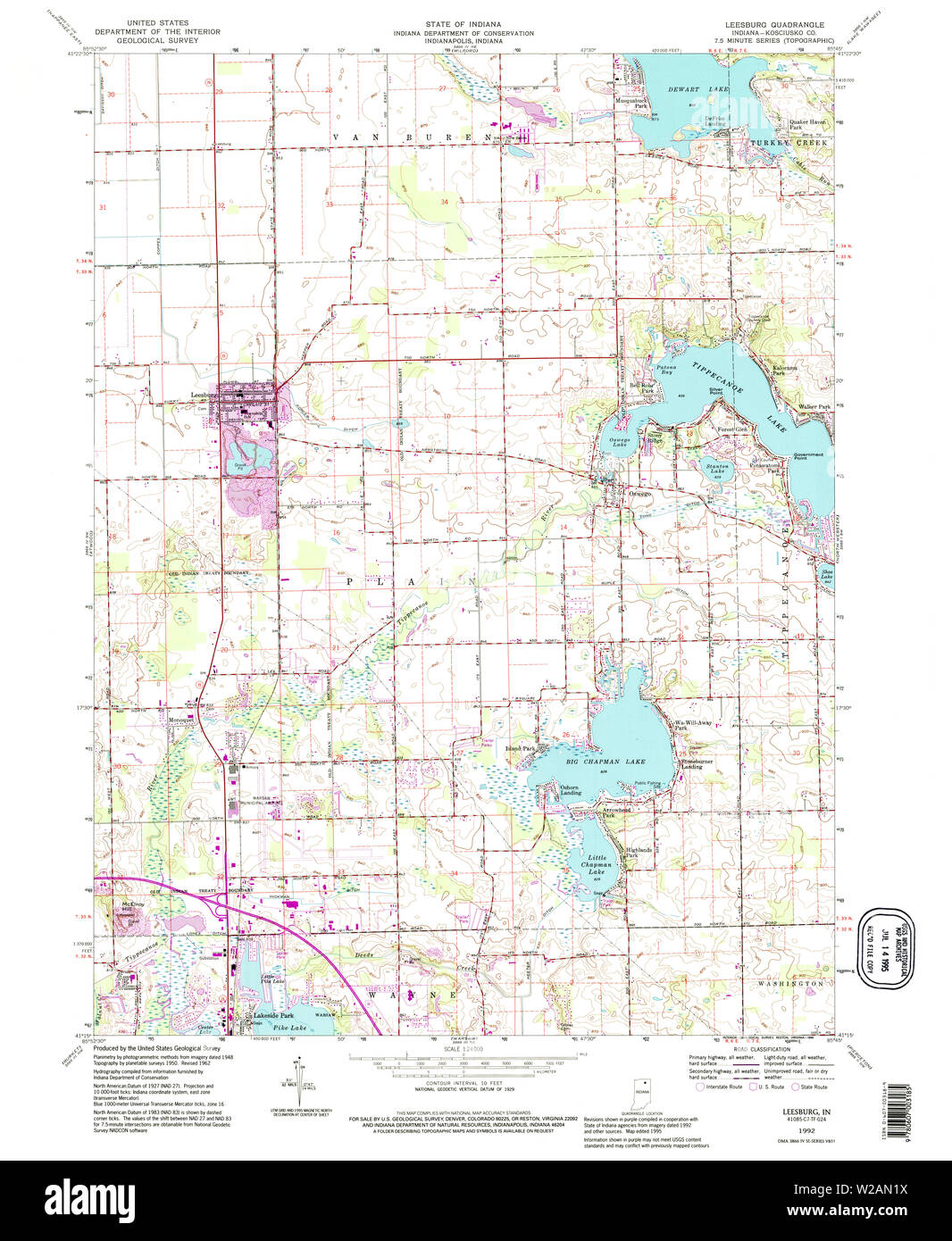 Map of leesburg Cut Out Stock Images & Pictures - Alamy