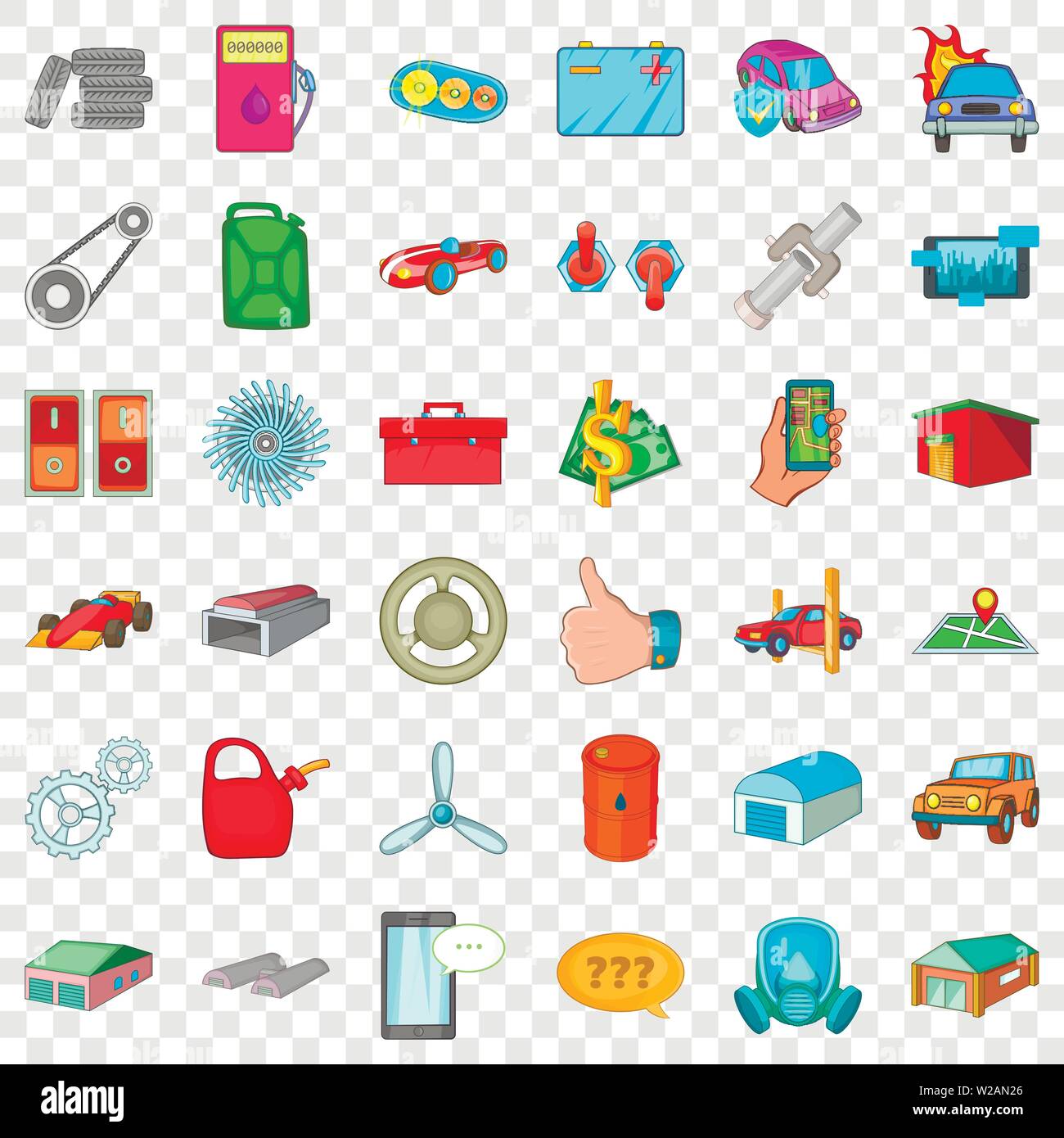 Service icons set, cartoon style Stock Vector Image & Art - Alamy
