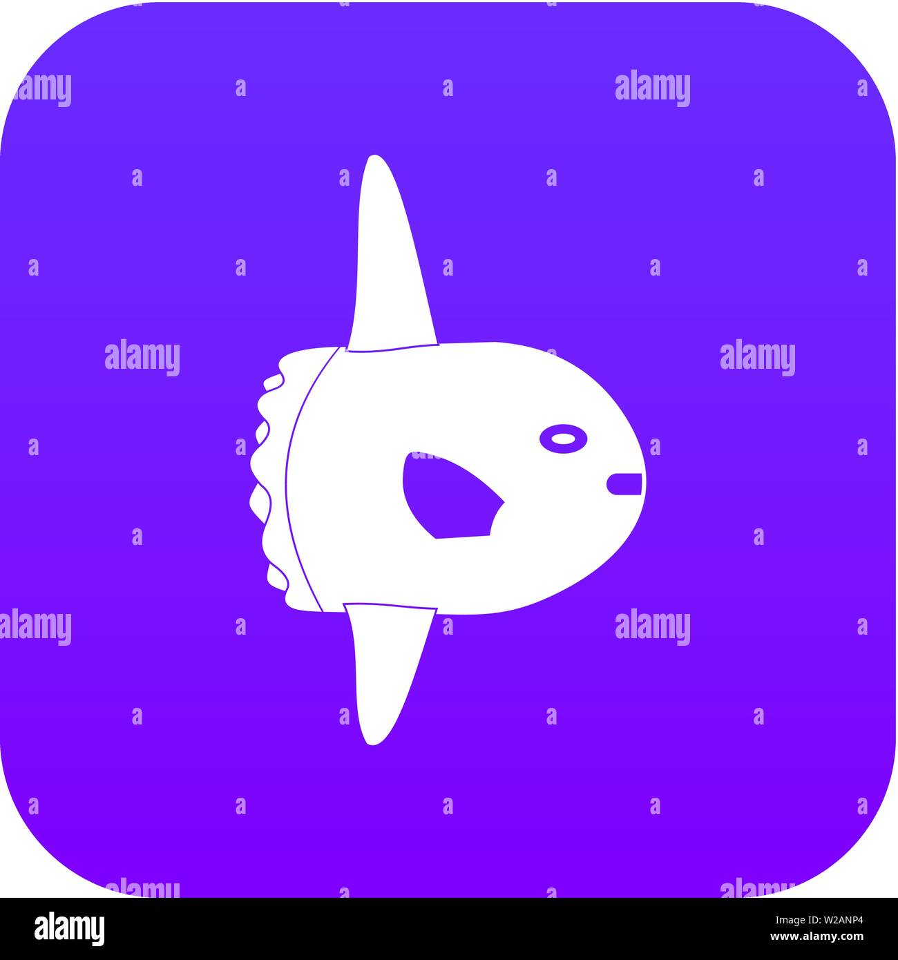 Small fish icon digital purple Stock Vector Image & Art - Alamy