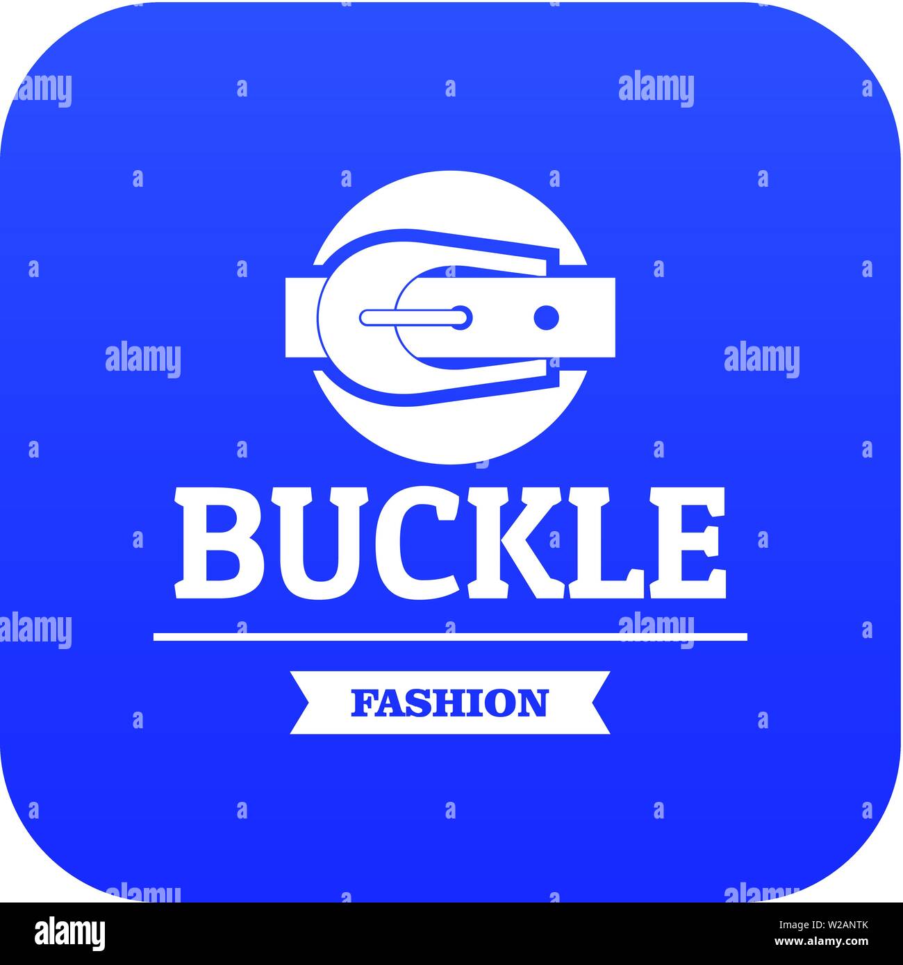 Buckle garment icon blue vector Stock Vector Image & Art - Alamy