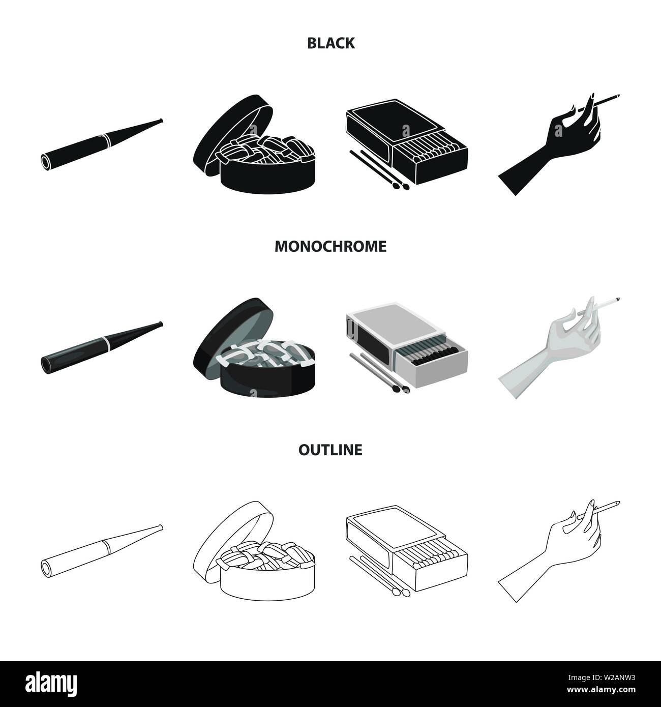 Vector design of refuse and stop sign. Collection of refuse and habit ...