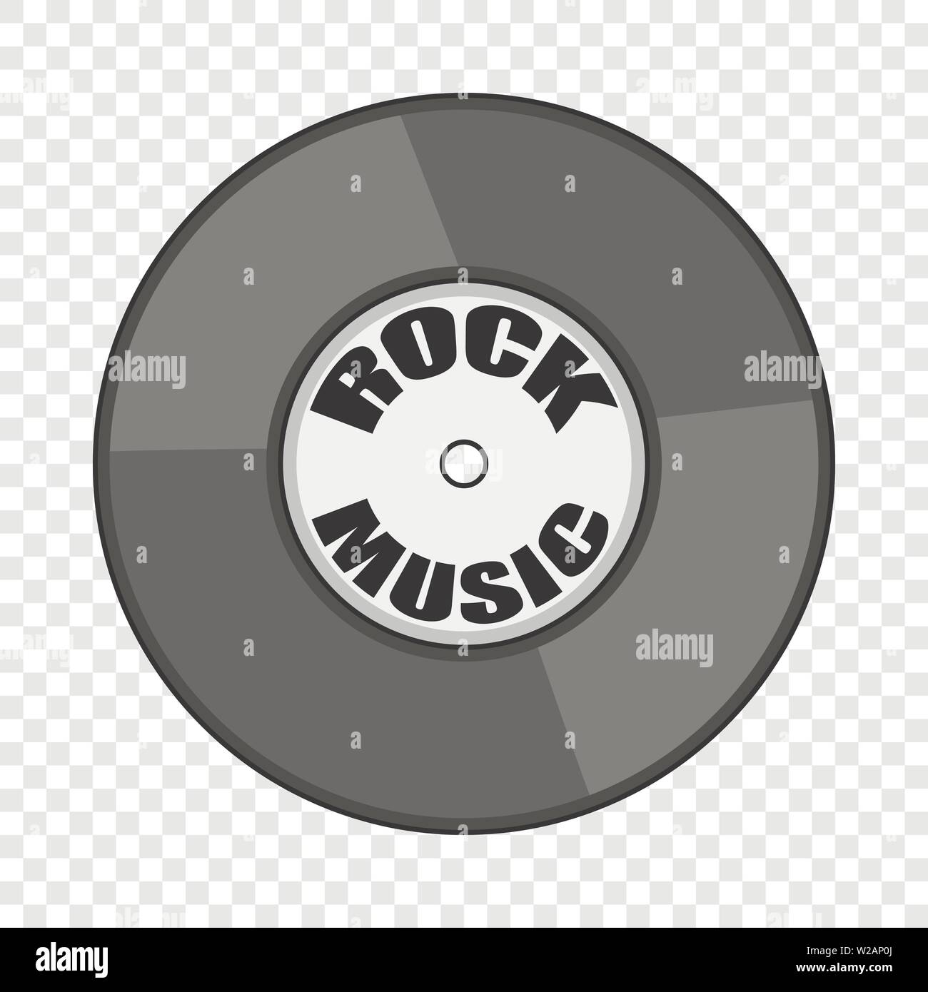 Rock music vinyl record icon, cartoon style Stock Vector Image & Art ...