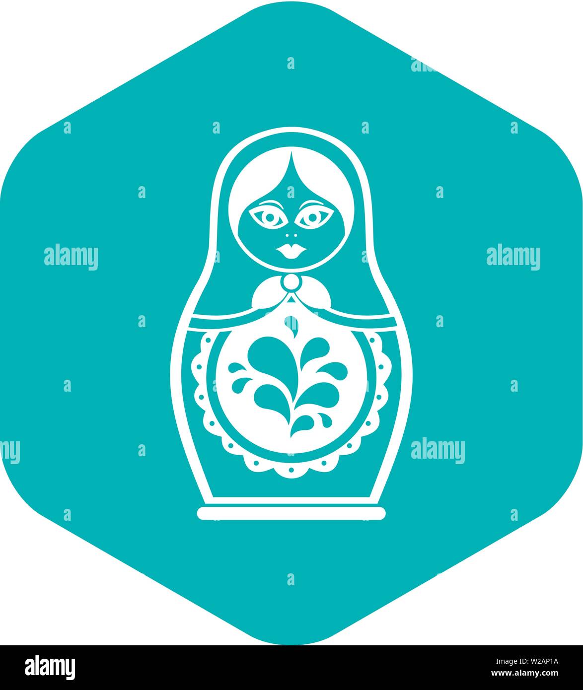 Matryoshka icon, simple style Stock Vector Image & Art - Alamy