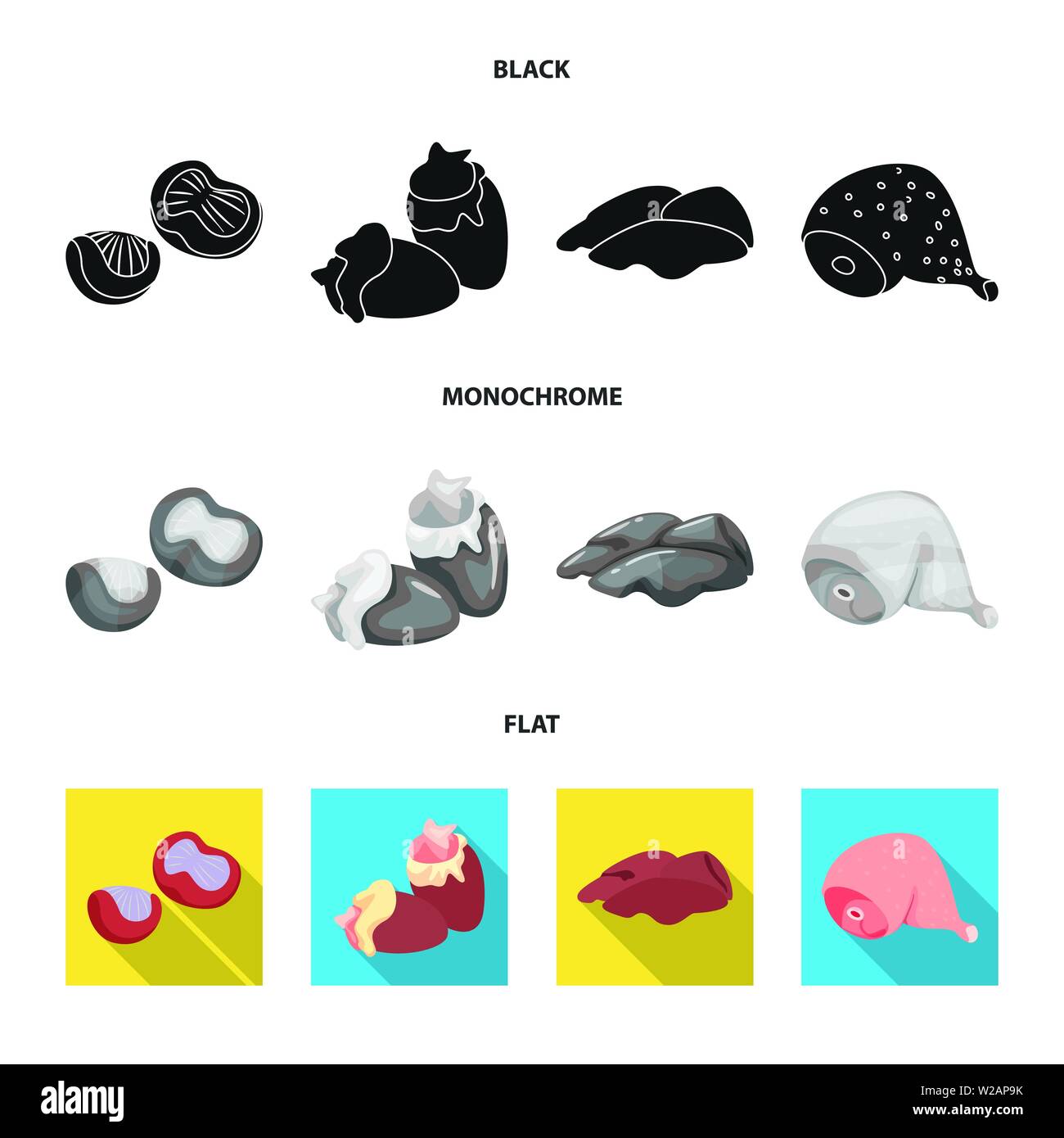 Chicken fresh heart shop Stock Vector Images - Alamy