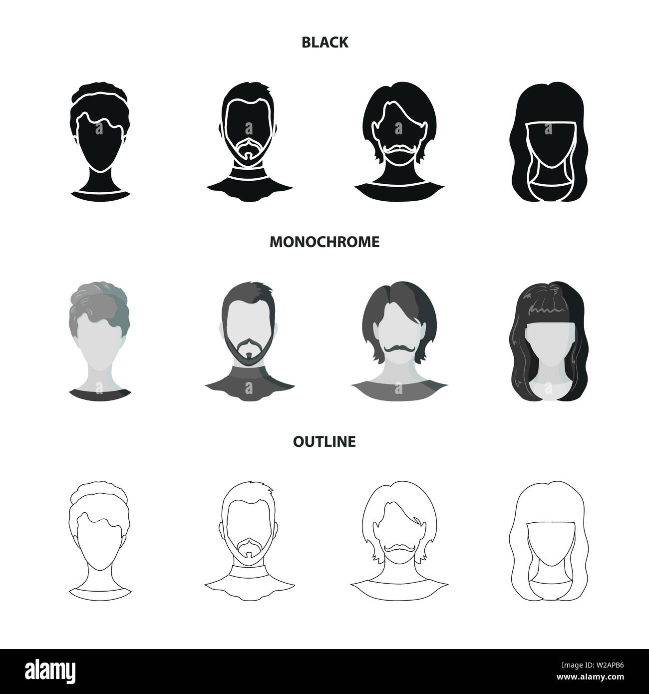 Vector illustration of professional and photo icon. Set of professional ...