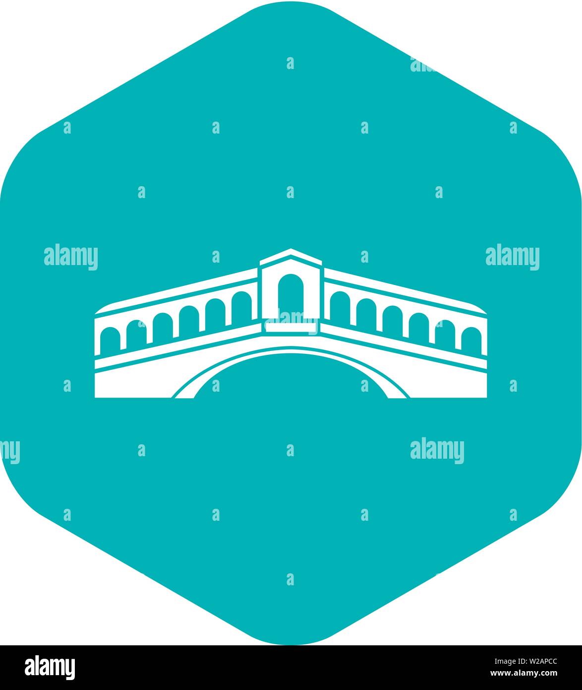 Venice bridge icon, simple style Stock Vector Image & Art - Alamy