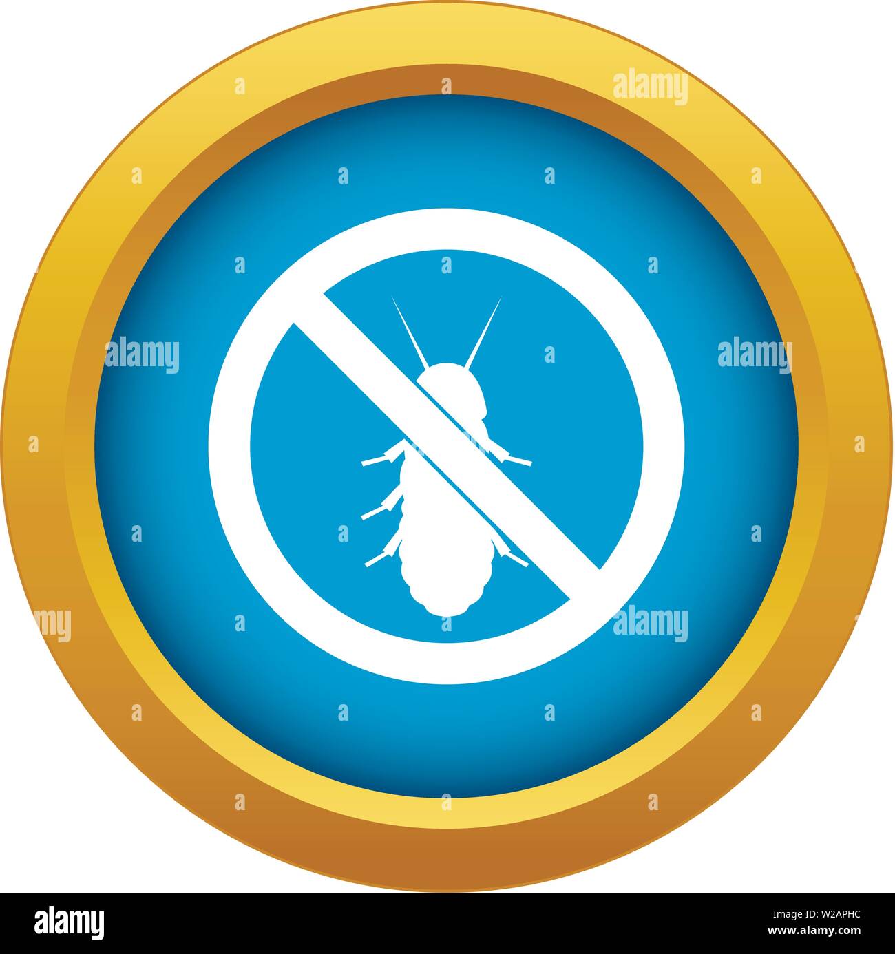 No termite sign icon blue vector isolated Stock Vector Image & Art - Alamy