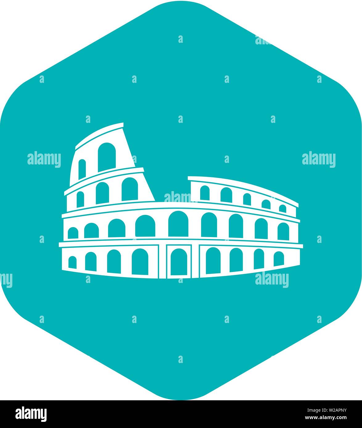 Roman Colosseum icon, simple style Stock Vector Image & Art - Alamy