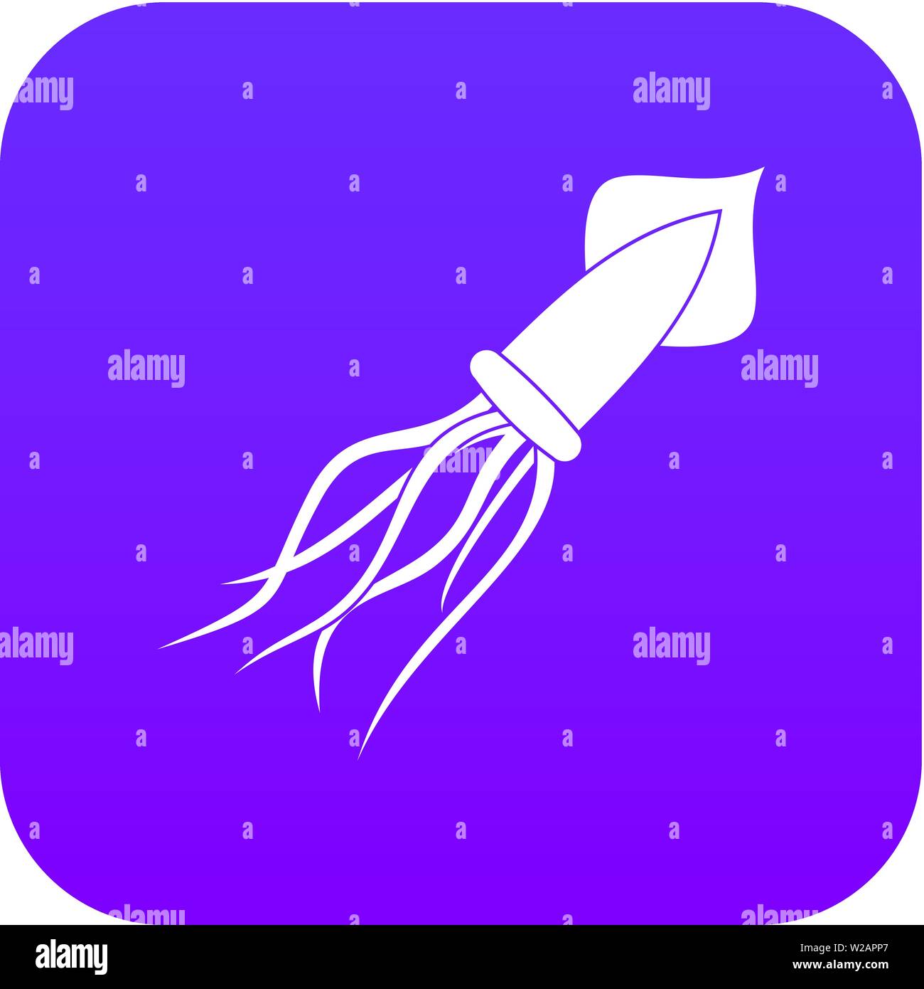Squid icon digital purple Stock Vector Image & Art - Alamy