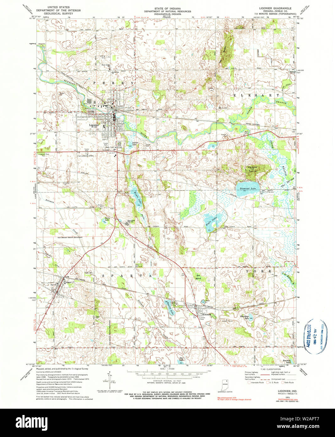 Map of ligonier hi-res stock photography and images - Alamy