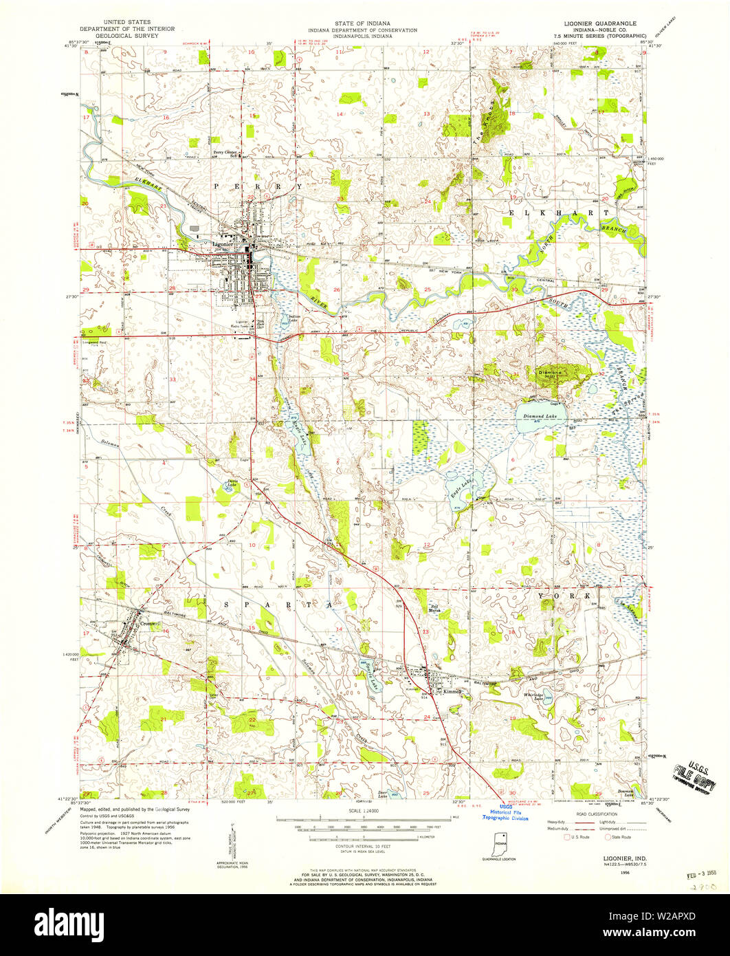 Map of ligonier hi-res stock photography and images - Alamy