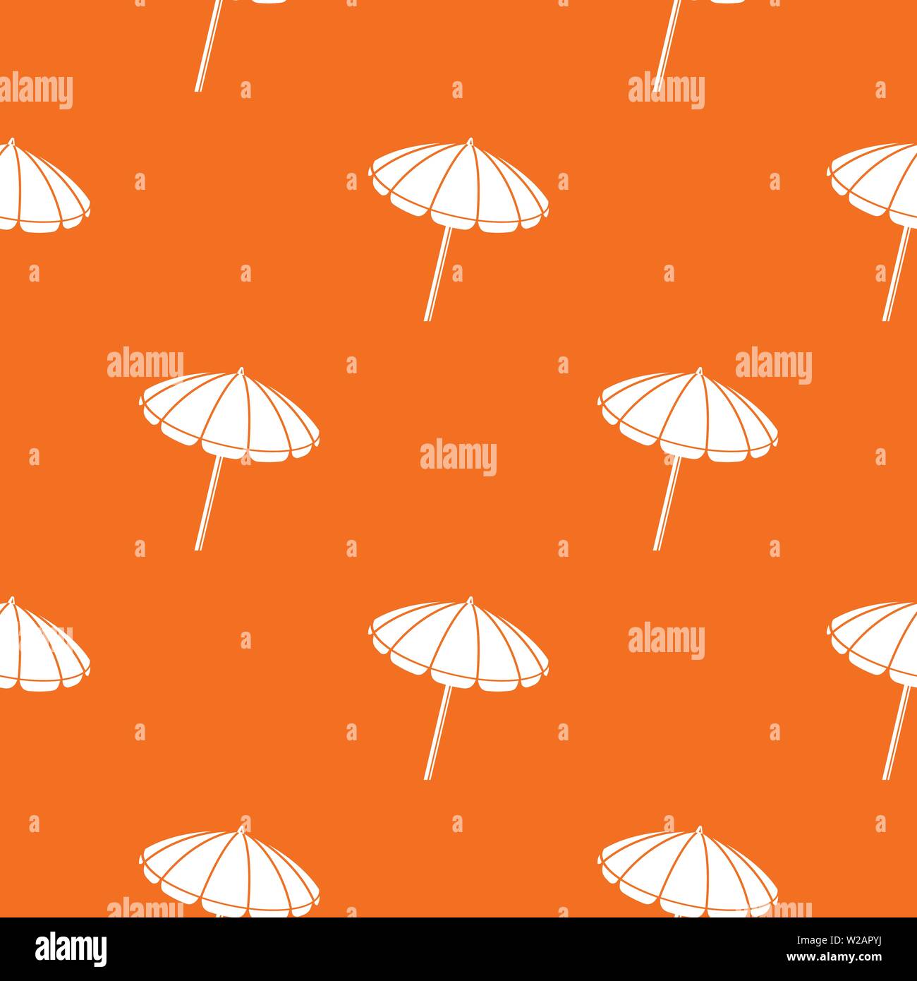 Beach umbrella pattern vector orange Stock Vector Image & Art - Alamy