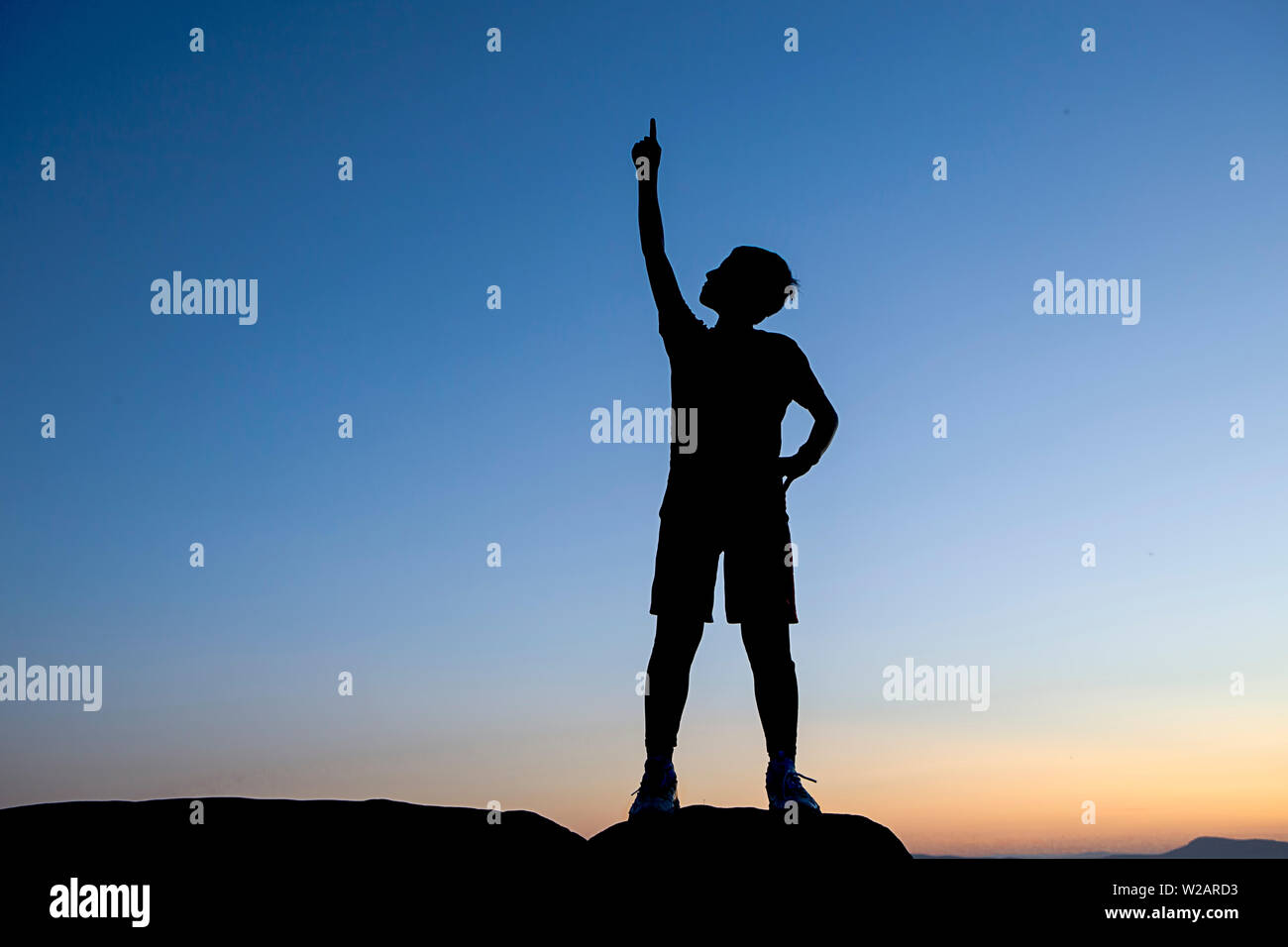 Finger Pointing Silhouette High Resolution Stock Photography and Images ...