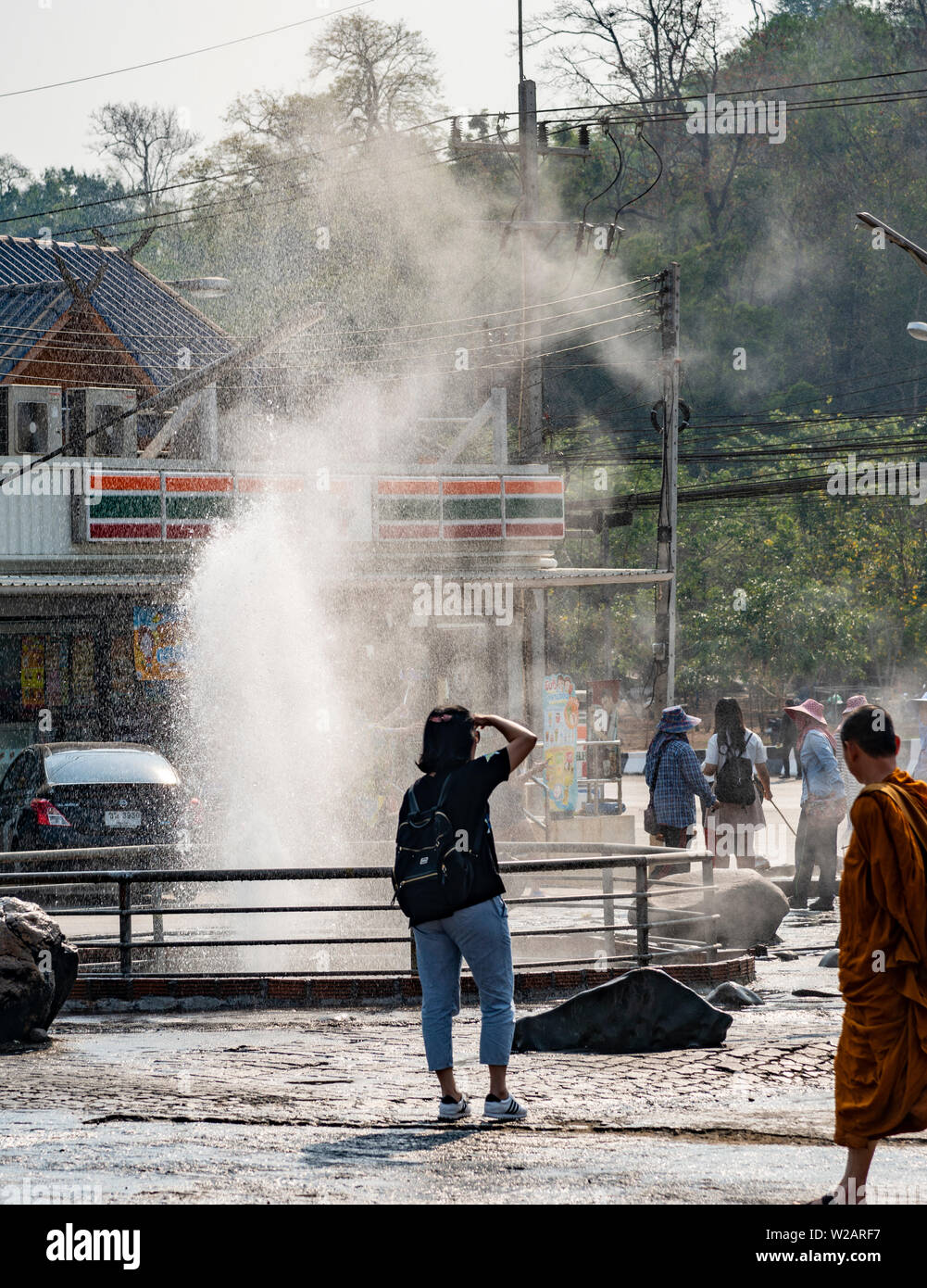 Mae Khajan Hot Springs, Thailand Stock Photo - Alamy