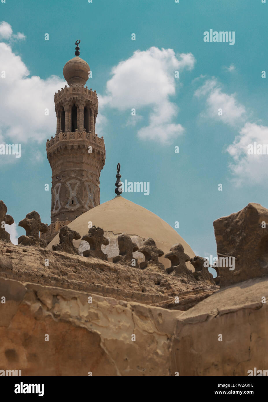 El Moez mosque in Old Cairo Stock Photo - Alamy
