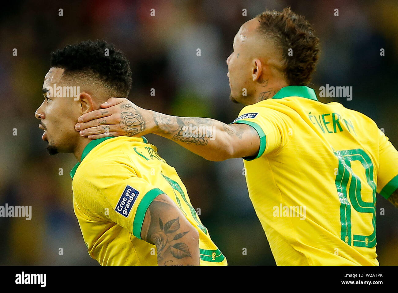 Rio De Janeiro, Brazil. 07th July, 2019. Gabriel Jesus do Brasil ...