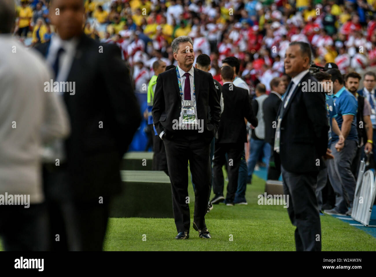 Rio De Janeiro, Brazil. 07th July, 2019. Rodolfo Landim, president of ...