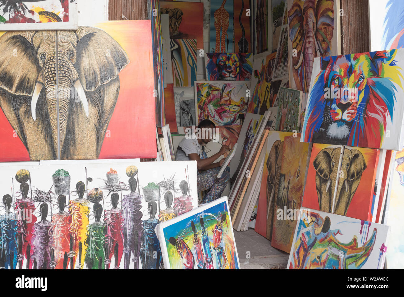 Zanzibar painting hi-res stock photography and images - Alamy